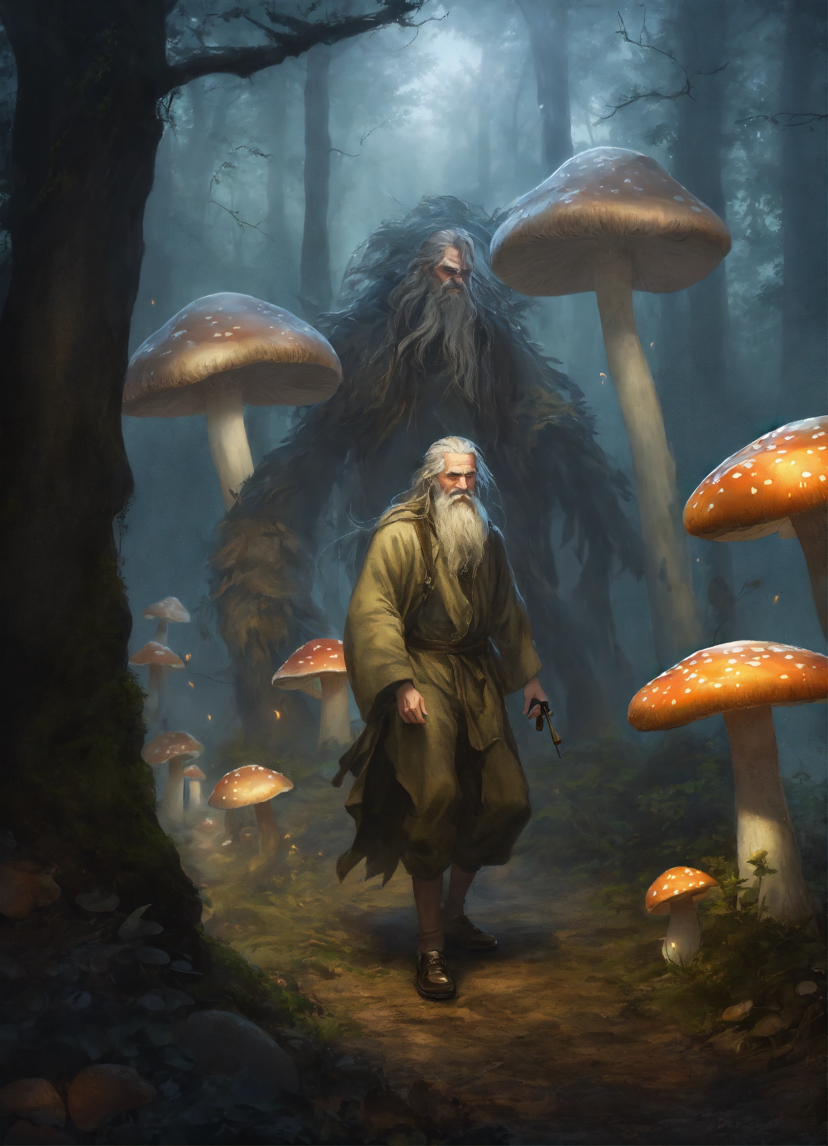 Lexica - An emaciated young and gaunt faced human male hermit with ...