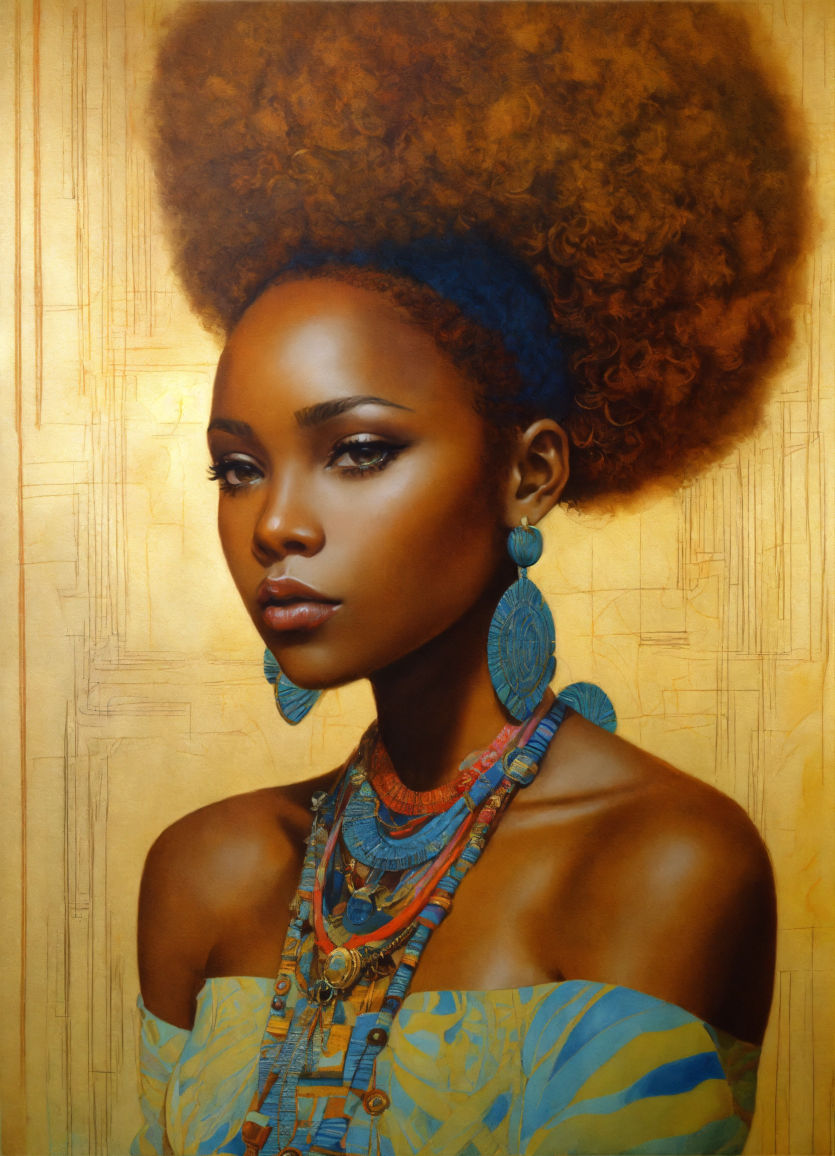 Lexica - Afrocentric, pop fusion, chromatic expressionism, silverpoint