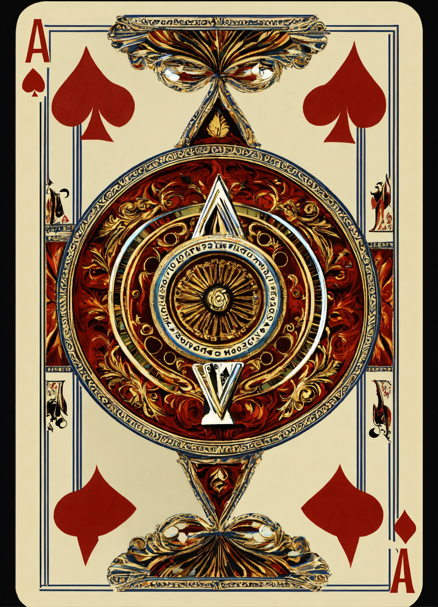 Lexica - Playing cards with mirror image ace of spades