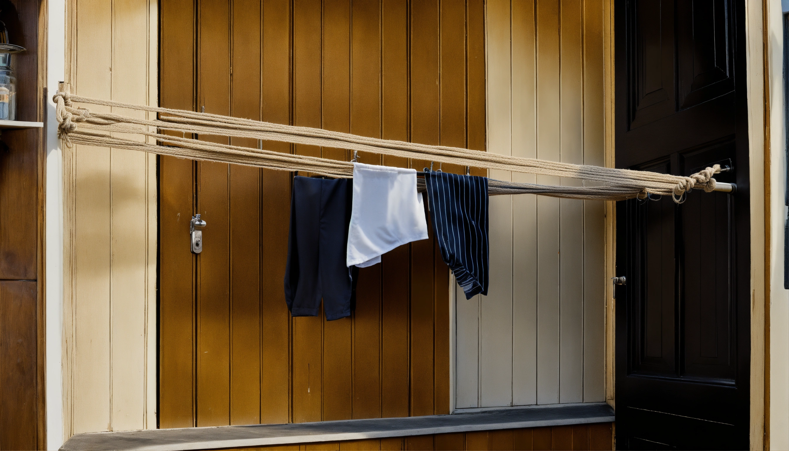 Lexica - Loose clothesline ropes in the kitchen of a typical old ...