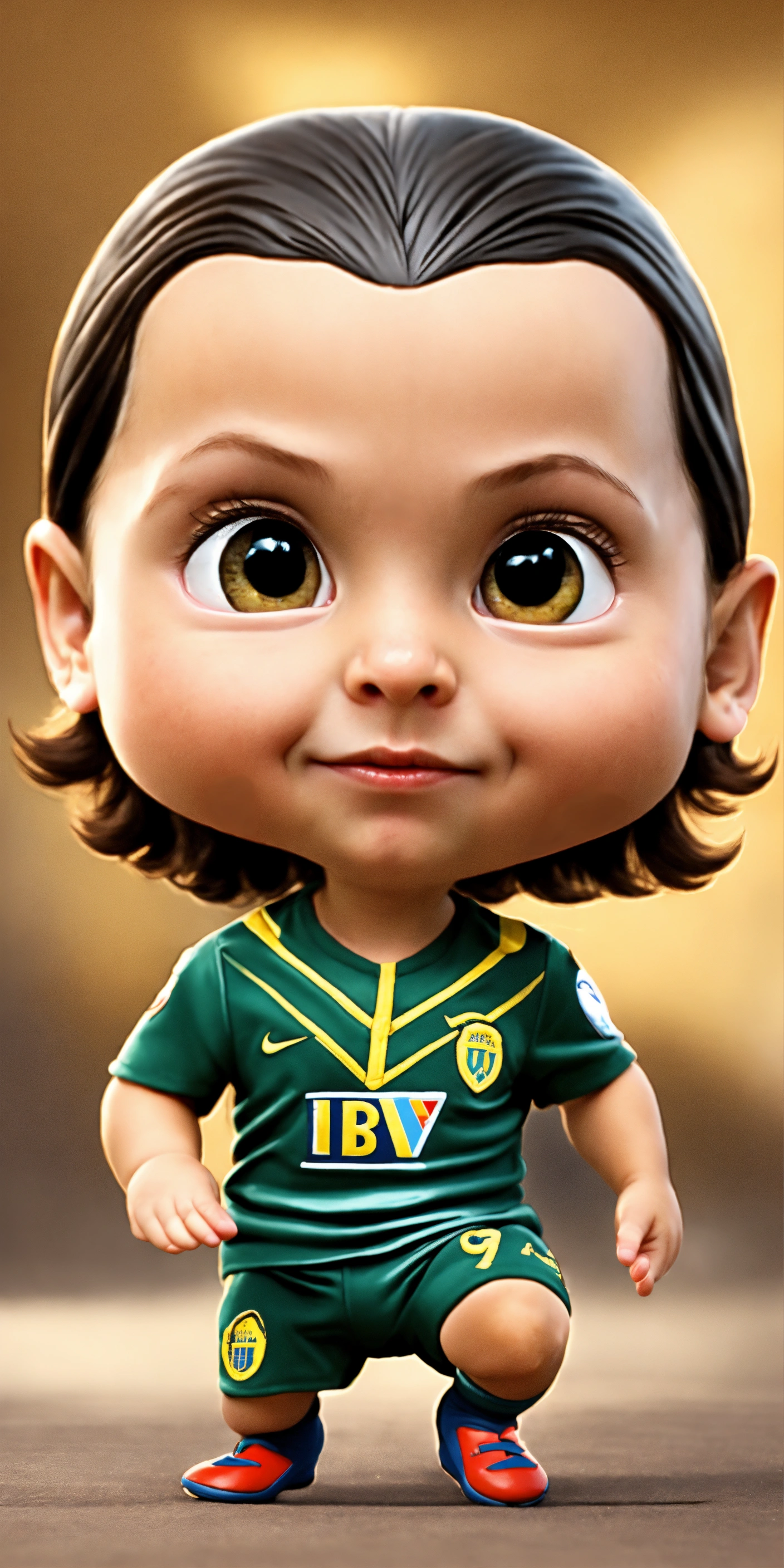 Lexica - Zlatan Ibrahimovic cute baby cartoon ultra realist big eyes