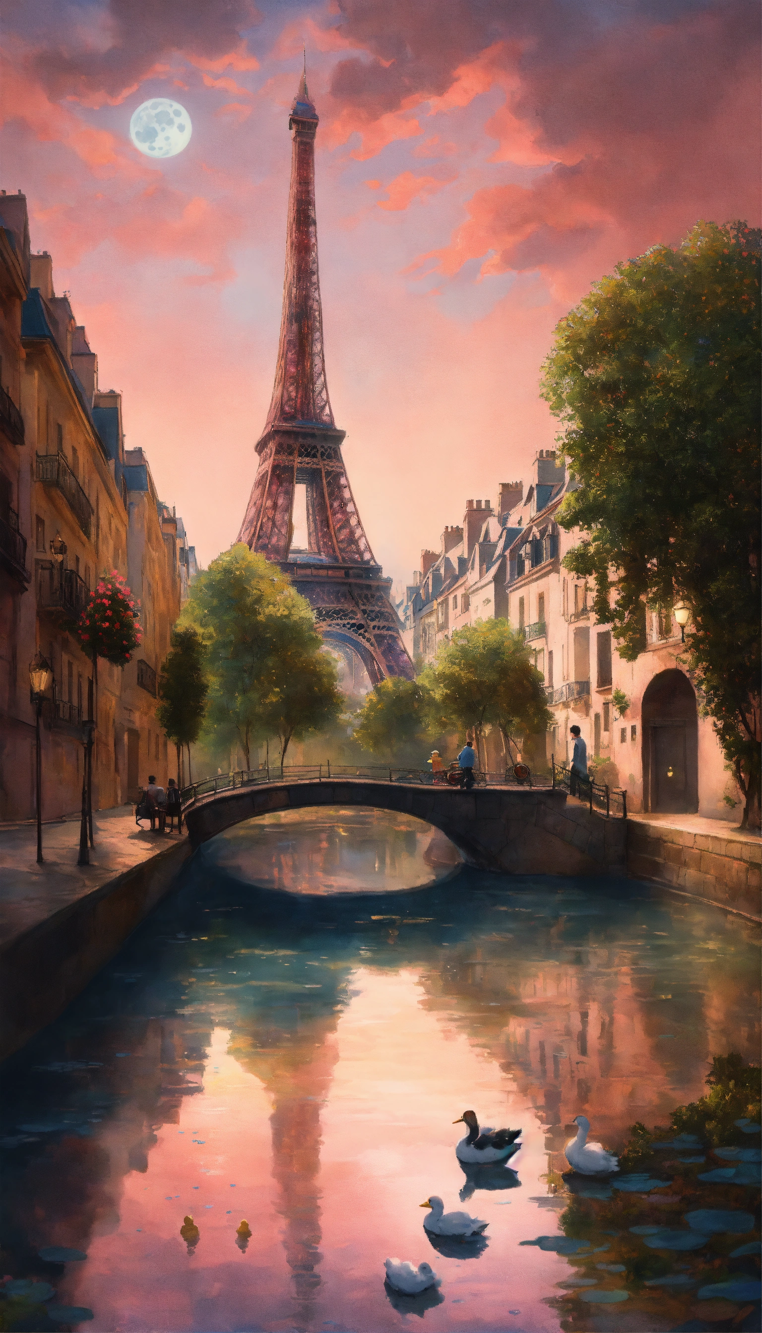 Lexica - A surrealist place that looks like paris, with the triumph ...