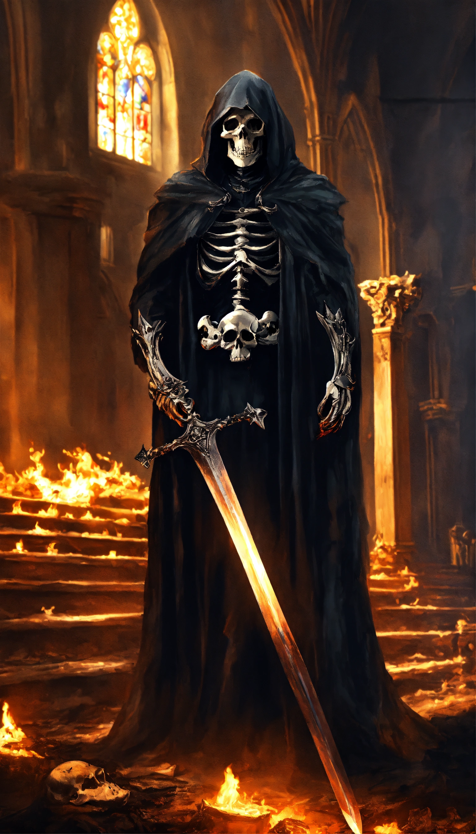 Lexica - Skull, grim reaper, death, rotting flesh, glowing eyes ...