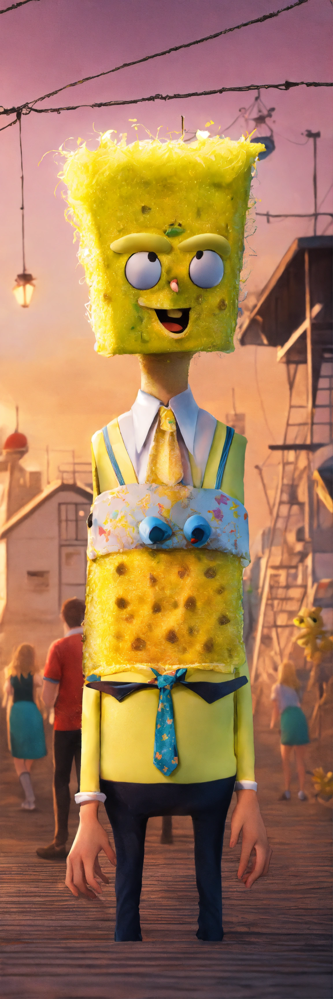 Lexica - Human SpongeBob