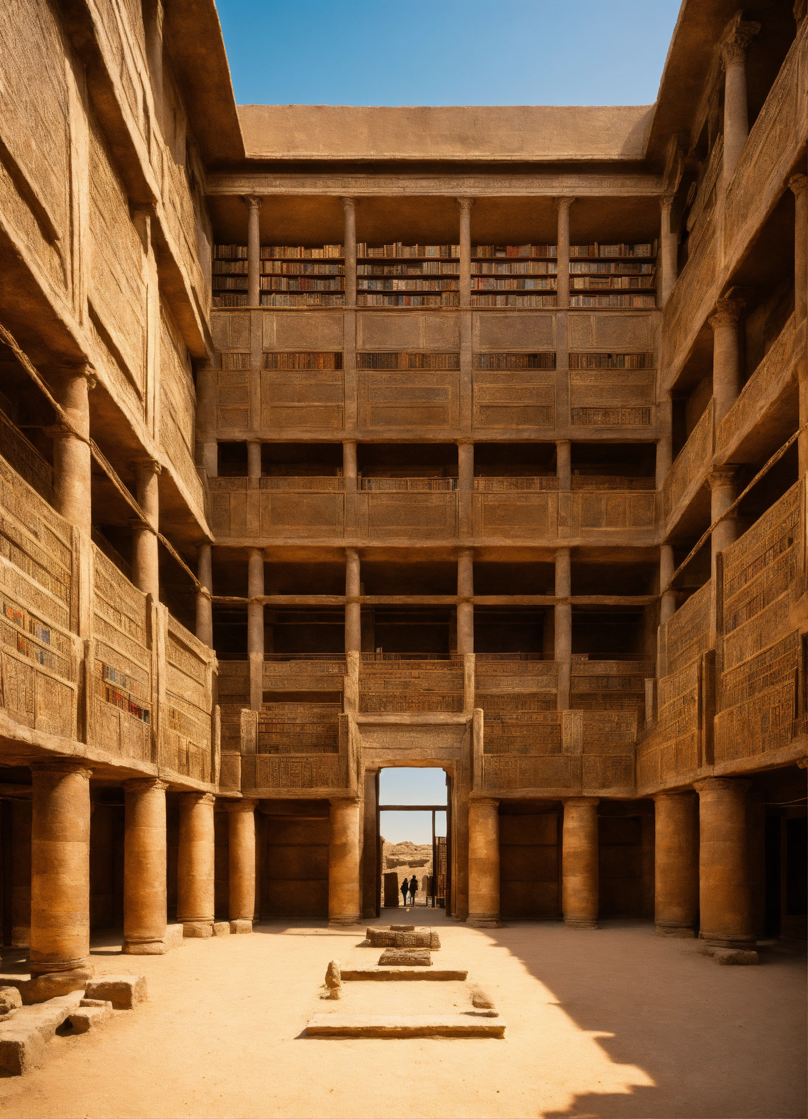 Lexica - The library of ashurbanipal, full view, entire building in view