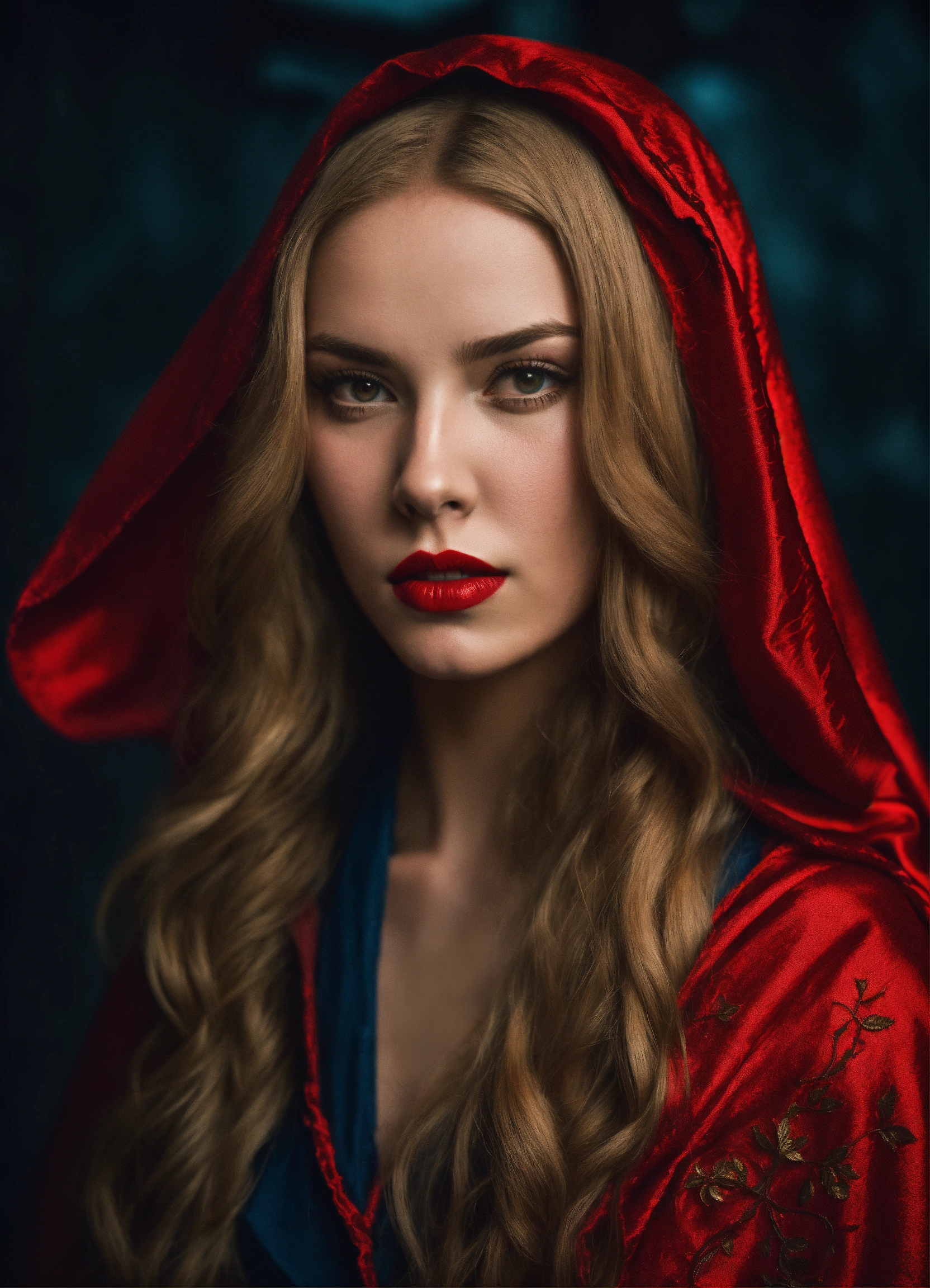 Lexica - Photo quality portrait of red riding hood as a mediaeval ...