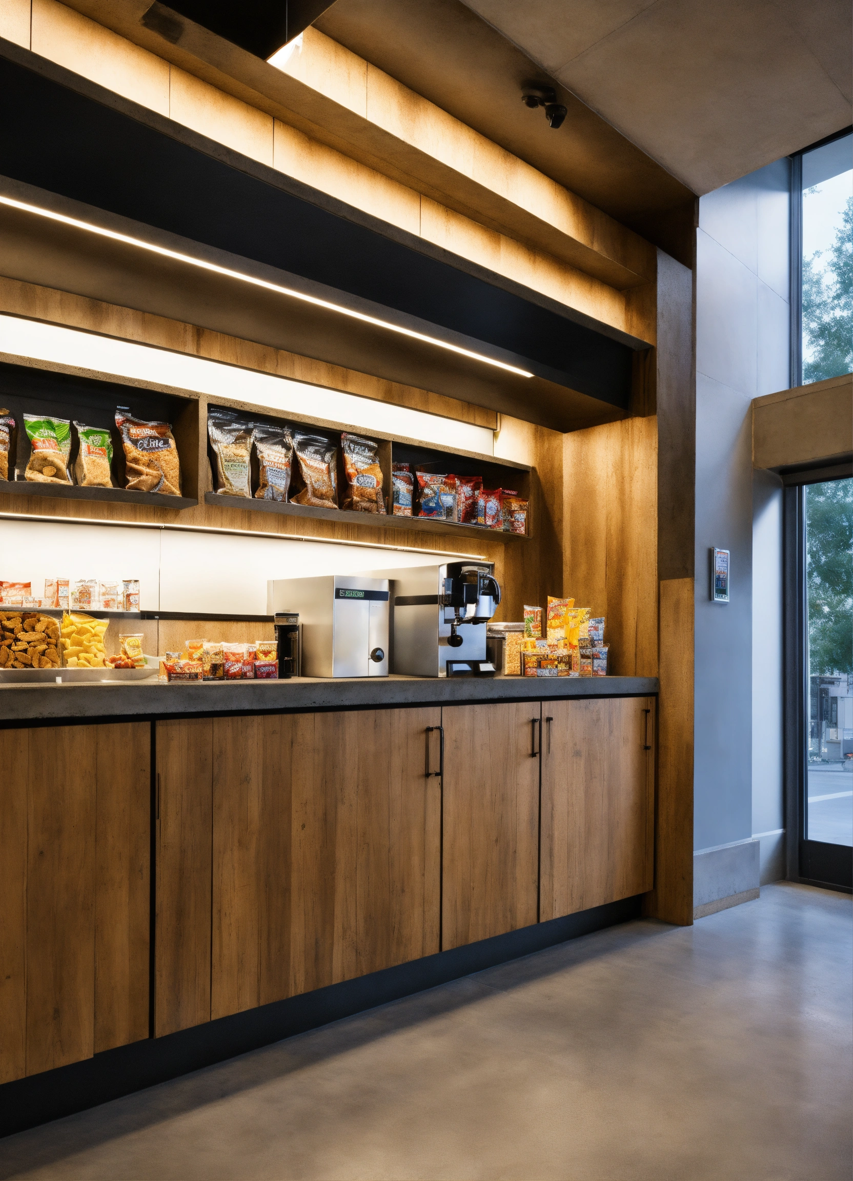 Lexica - A self serve breakroom snack bar with snacks on an easy to ...