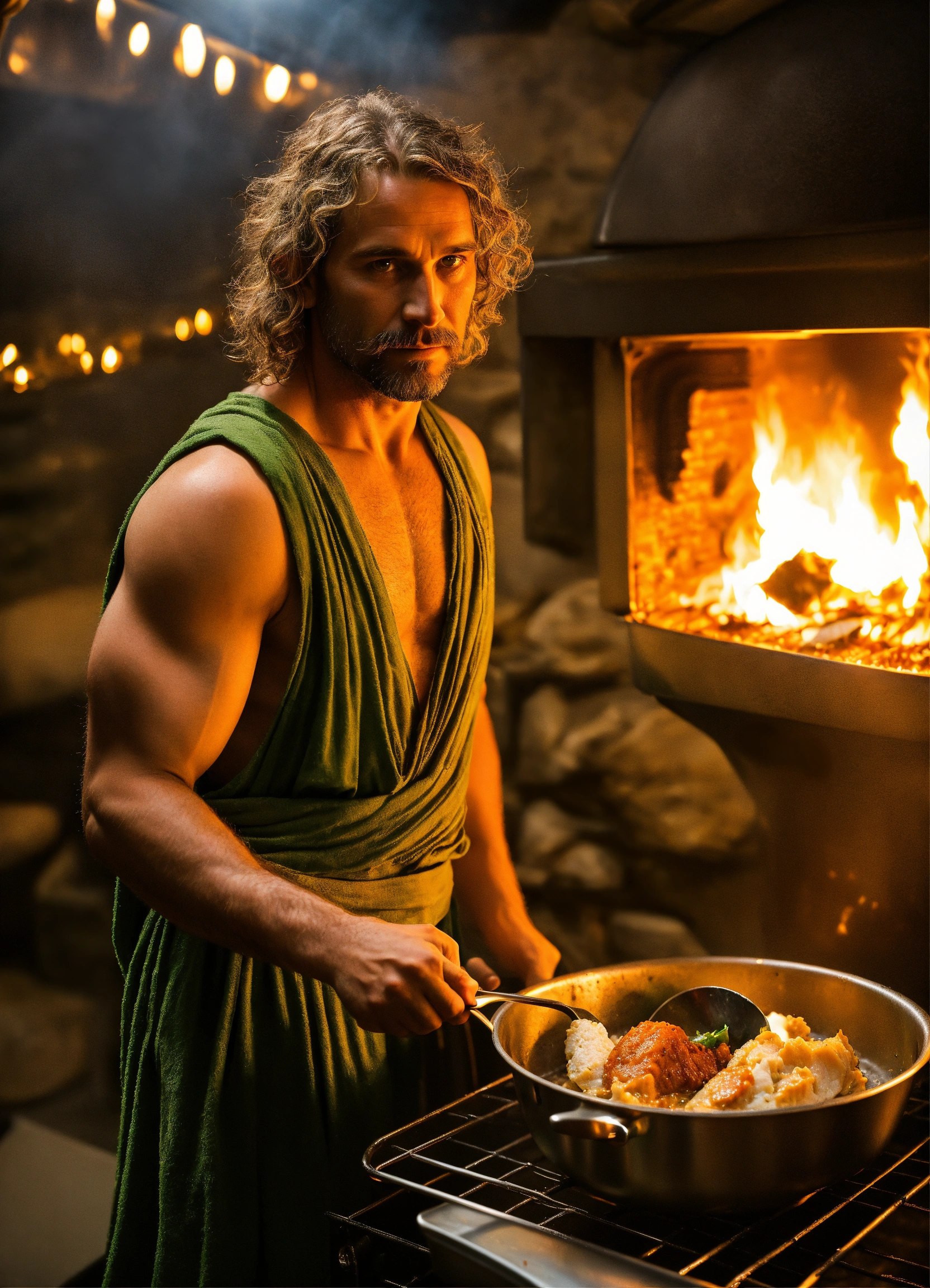 Lexica - A photographic full body image of a thin and wiry male hobbit ...