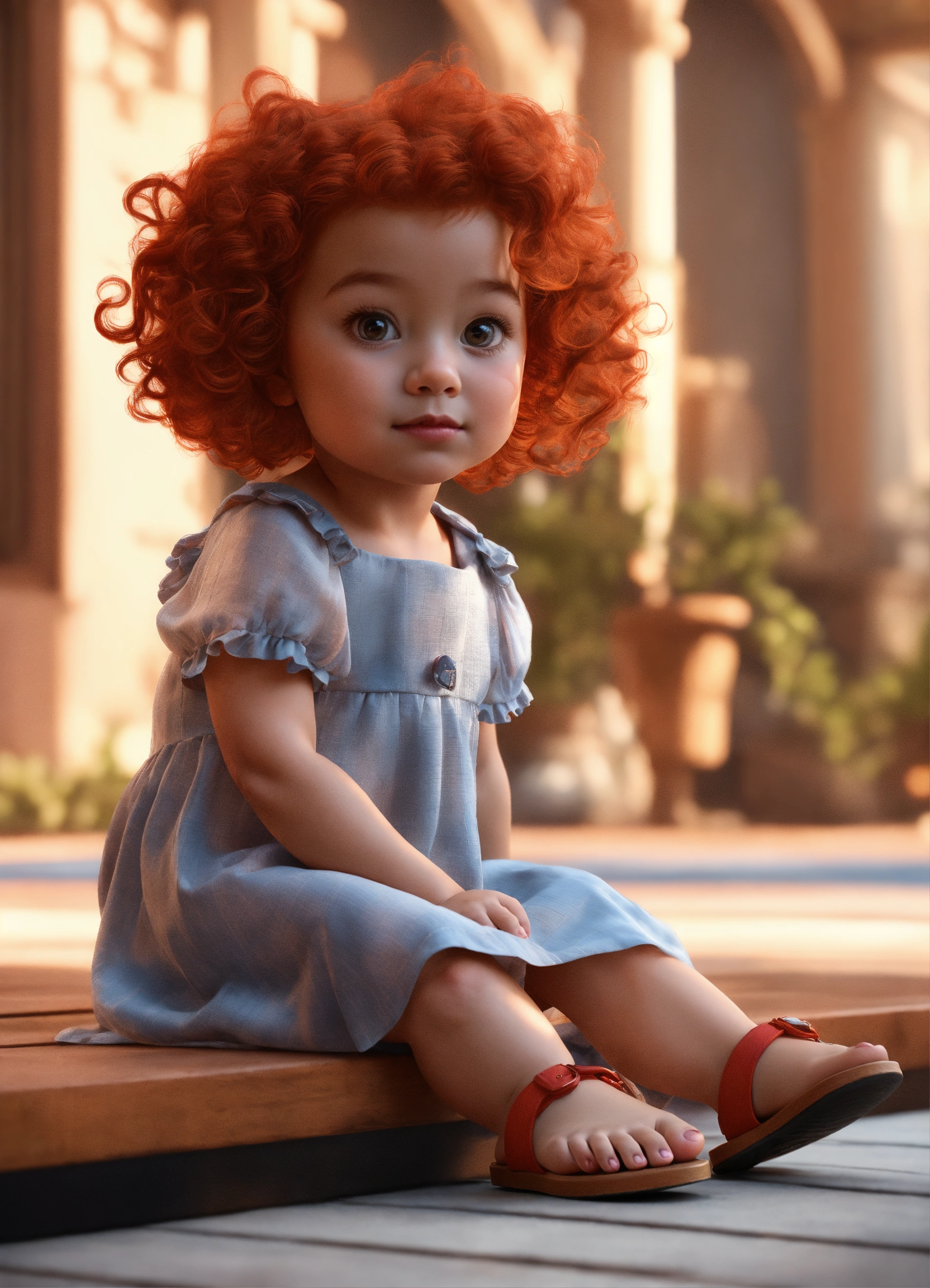 Lexica - Disney Pixar visual of a curious 4-year-old toddler with ...
