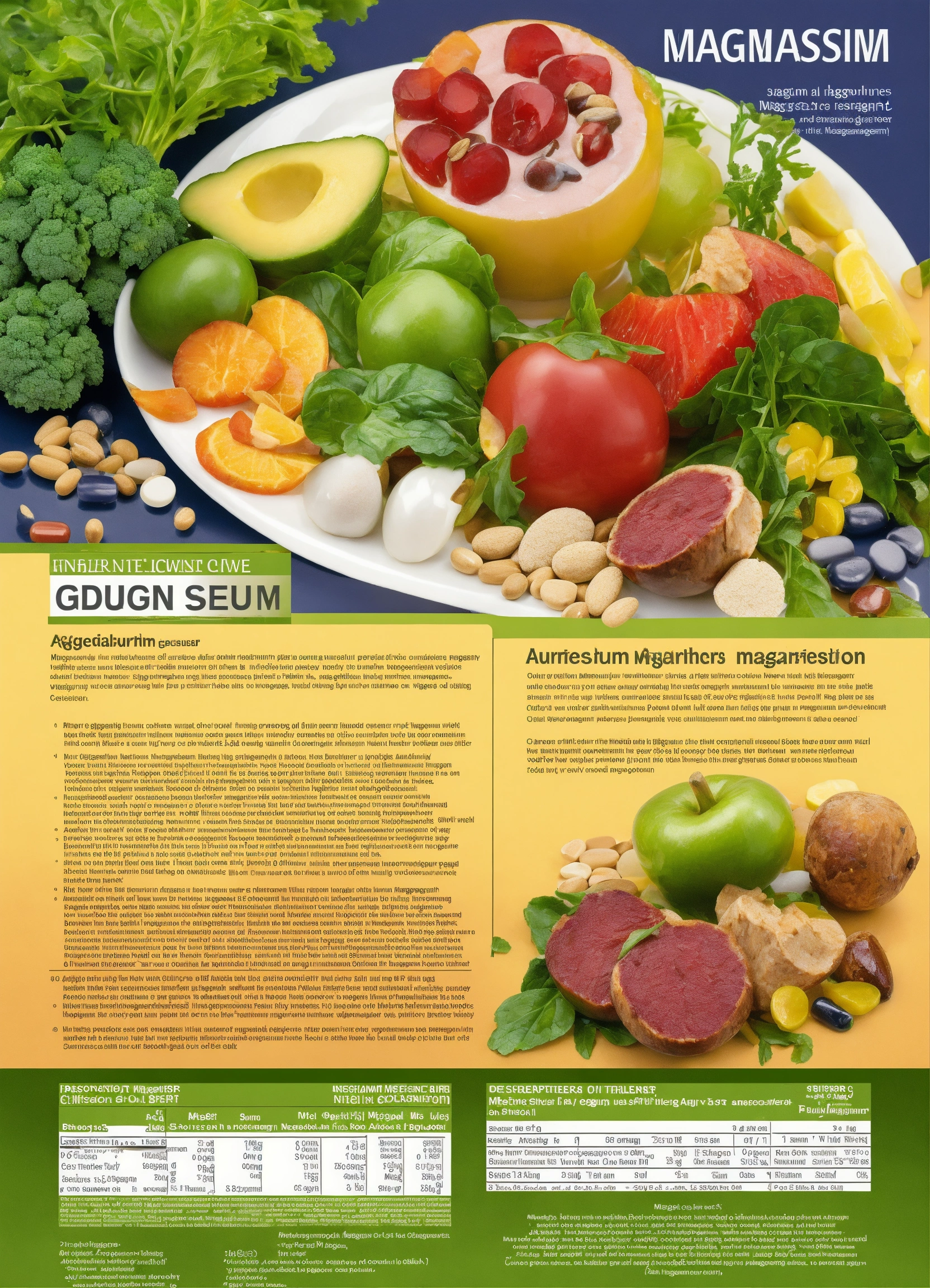 Lexica - Magnesium poster on nutritional supplement