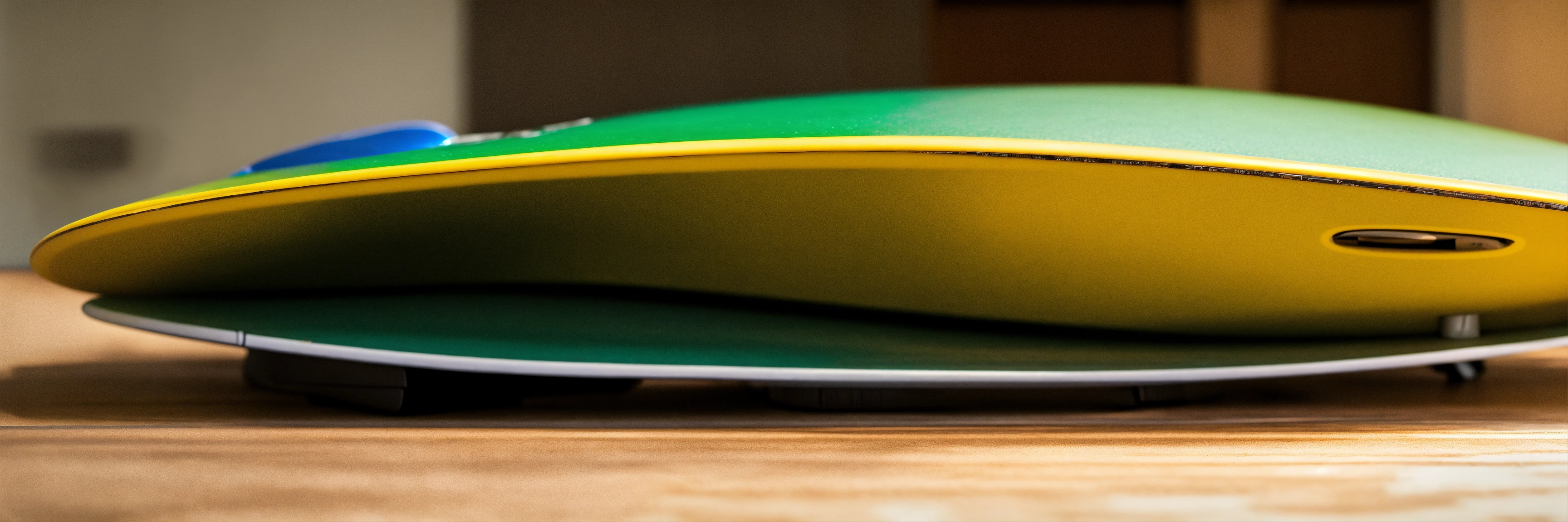 Lexica - Hybrid of computer mouse and surfboard on the office table