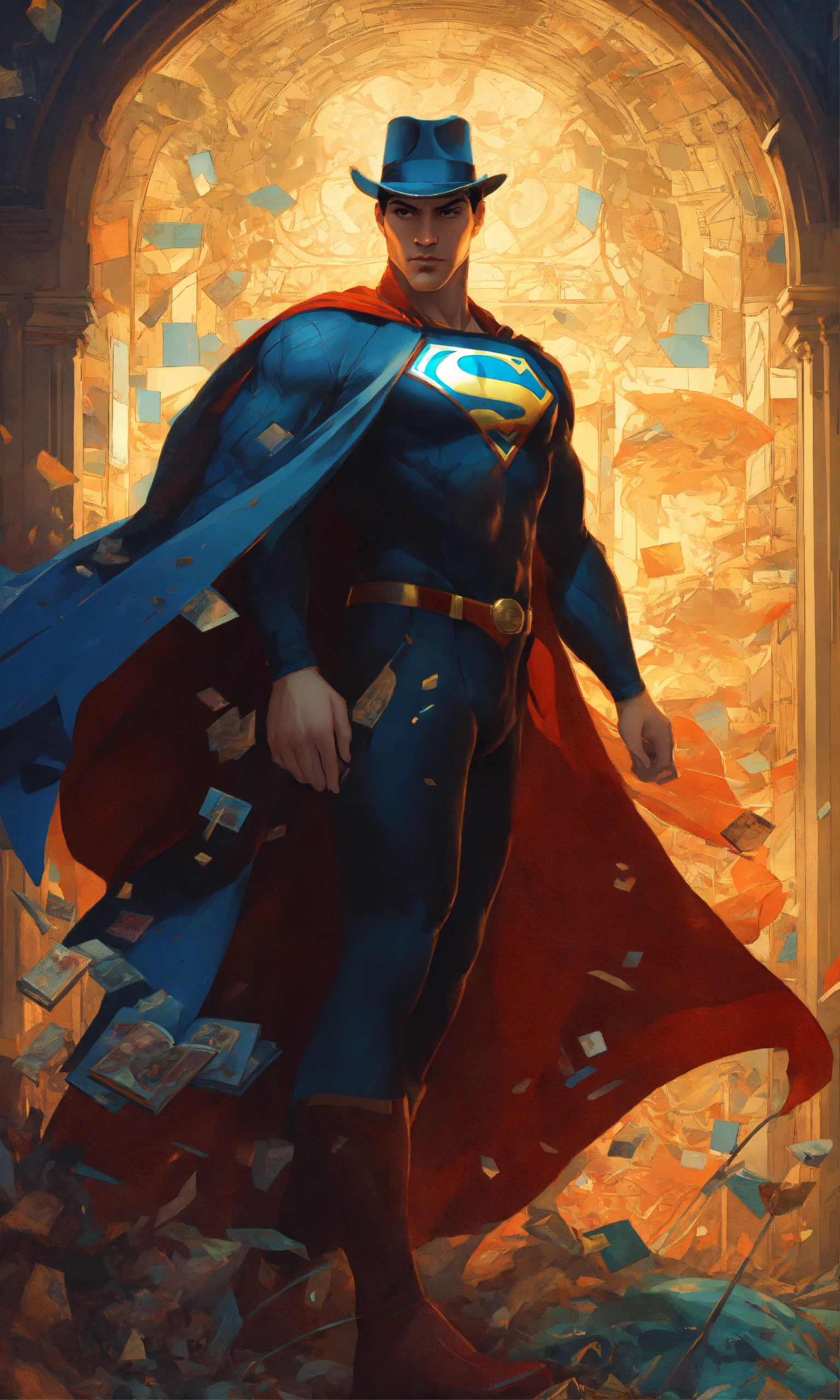 Lexica - Detective Superman anthropomorphic art, victorian inspired ...