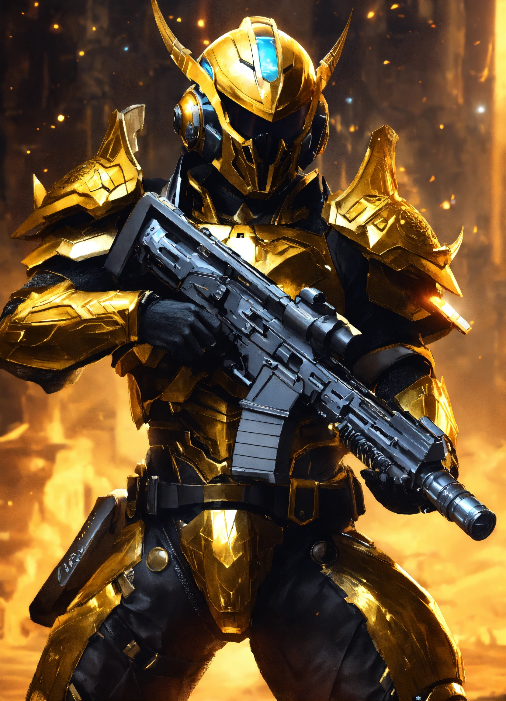 Lexica - High elf sci fi soldier wearing heavy sci fi elven armor ...