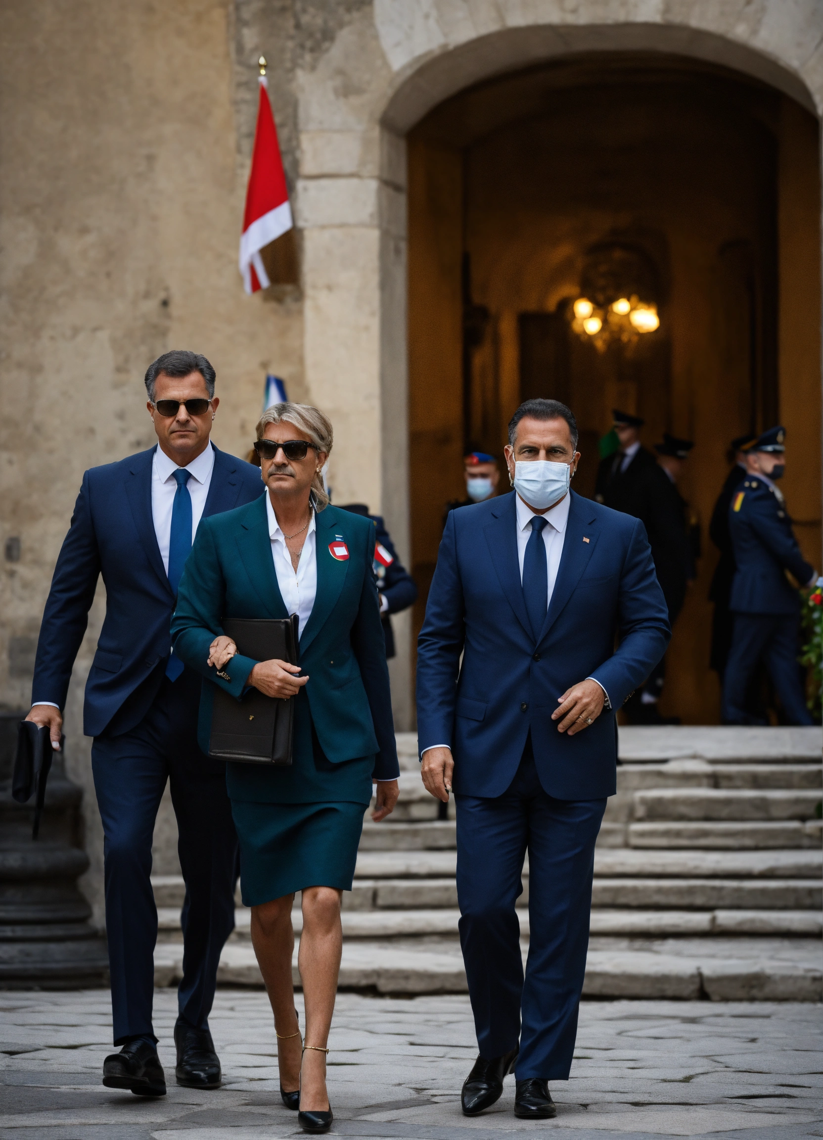 Lexica - Bodyguard in a suit, in Italy , escorting a the president with ...