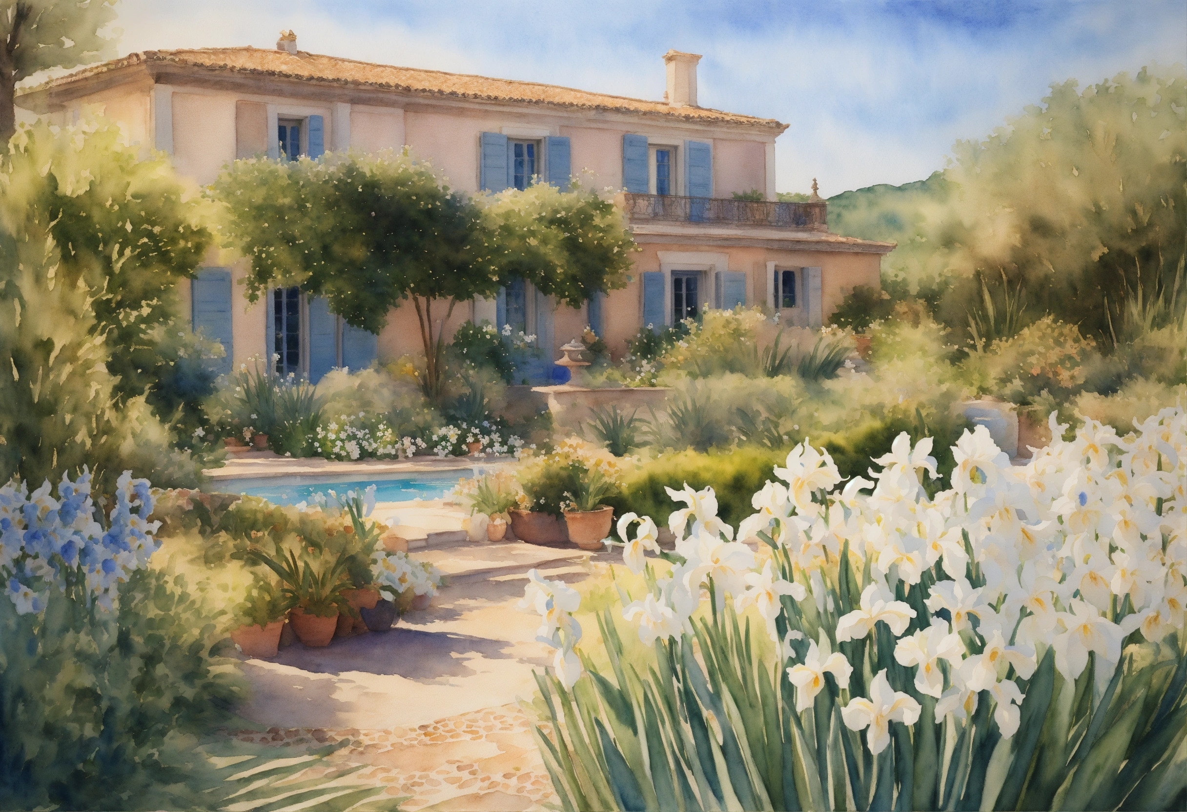 Lexica - Watercolour painting, pastel colours, warm light, intricate ...