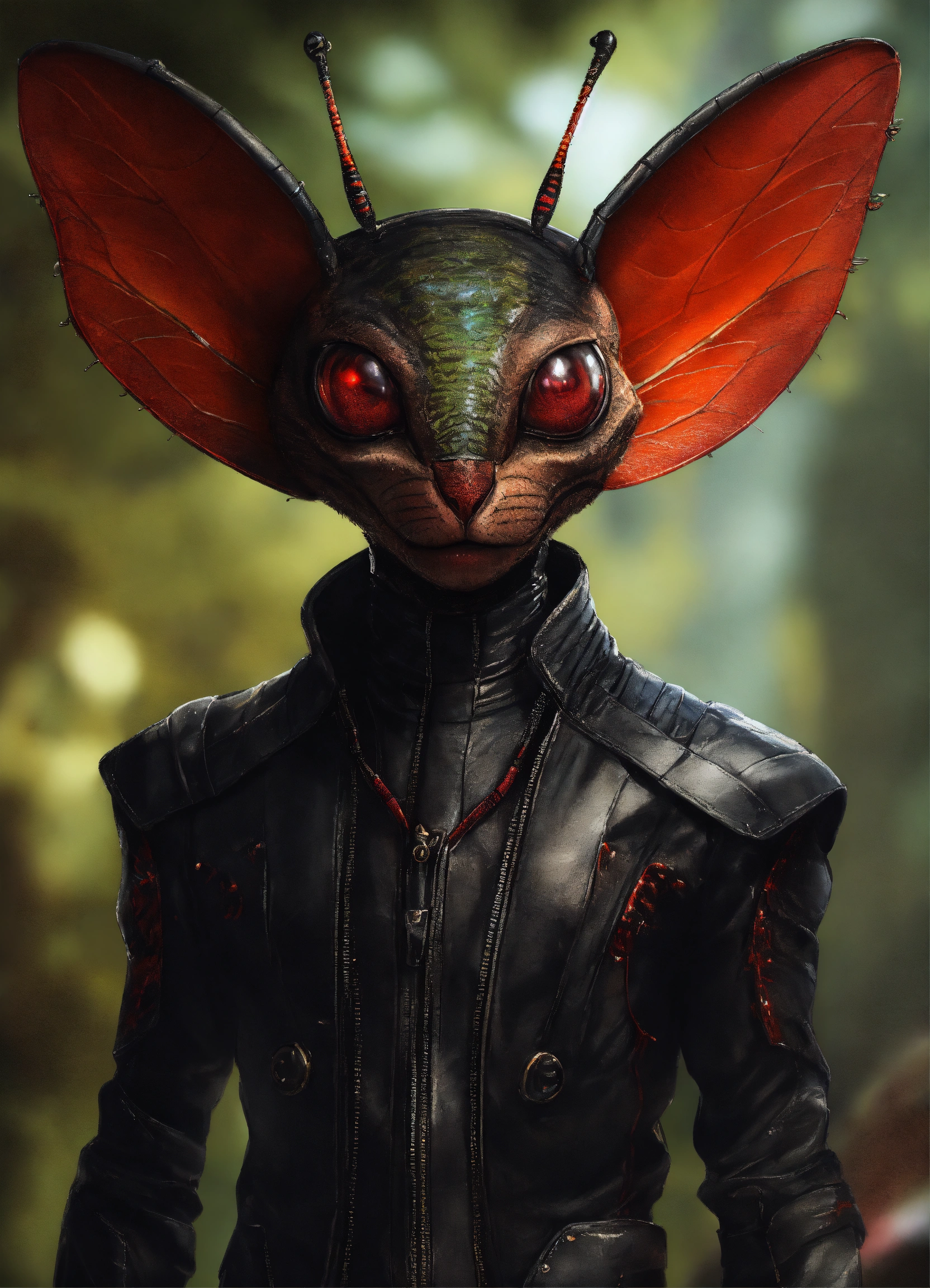 Lexica - Realistic drawing a full body portrait of an anthropomorphic ...