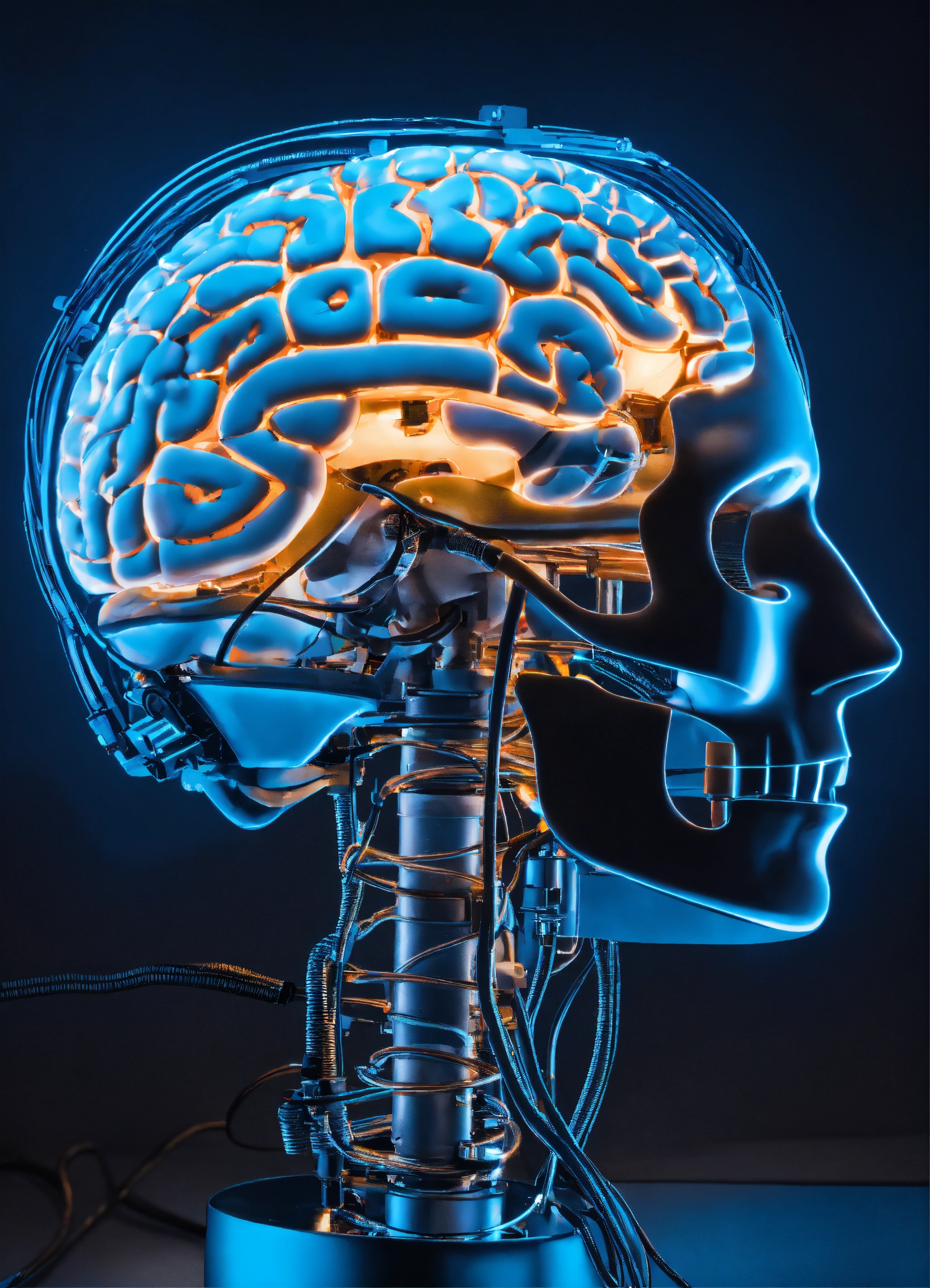 Lexica - Glowing brain, electrical pulses, electrical arcs ...