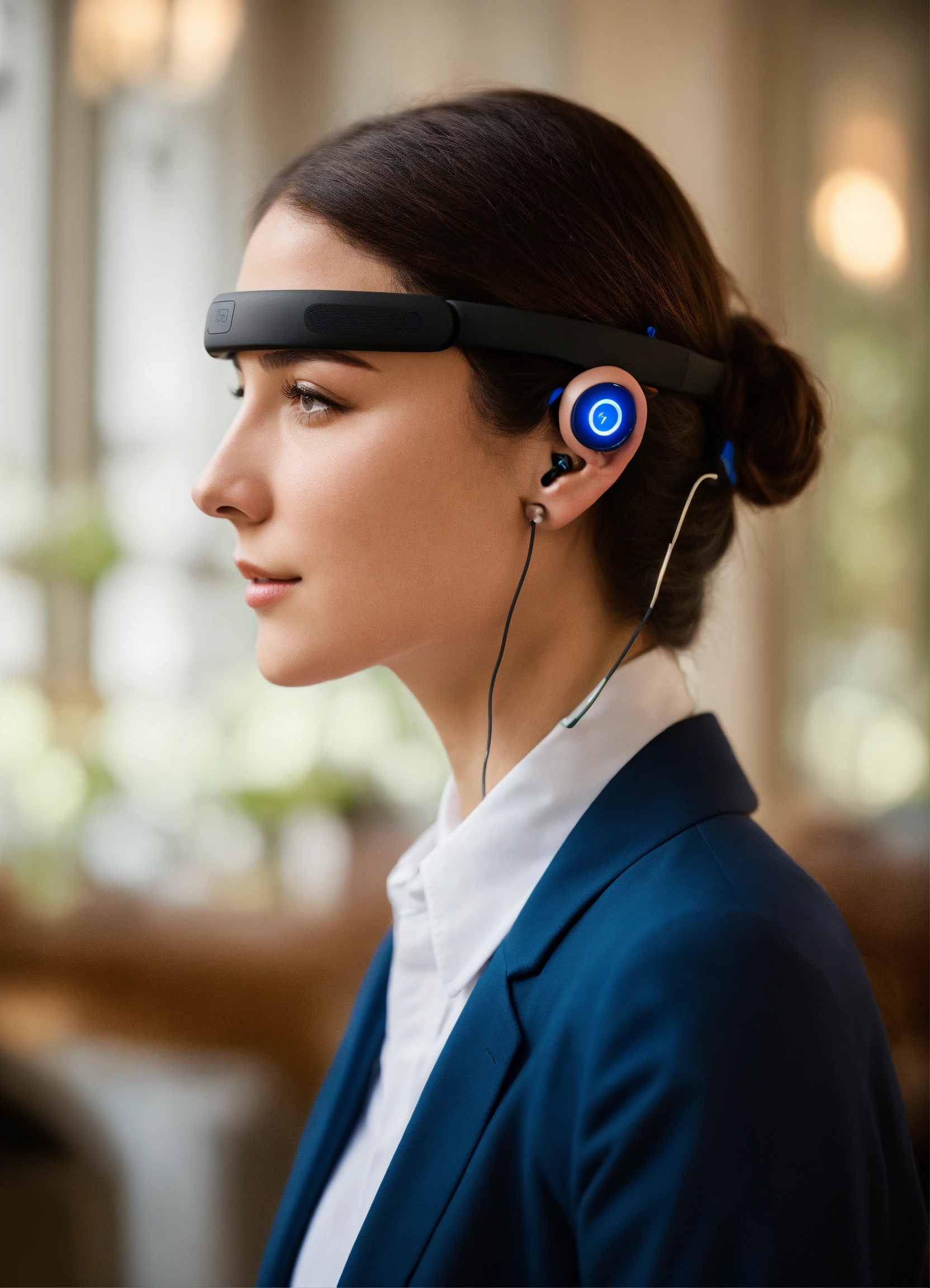 Lexica - Smart elegant small headband on partially sighted individual ...