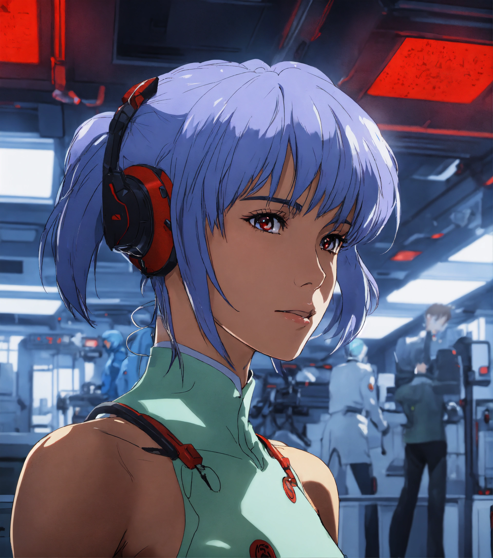 Lexica - Portrait of rei ayanami from neon genesis evangelion, inside ...