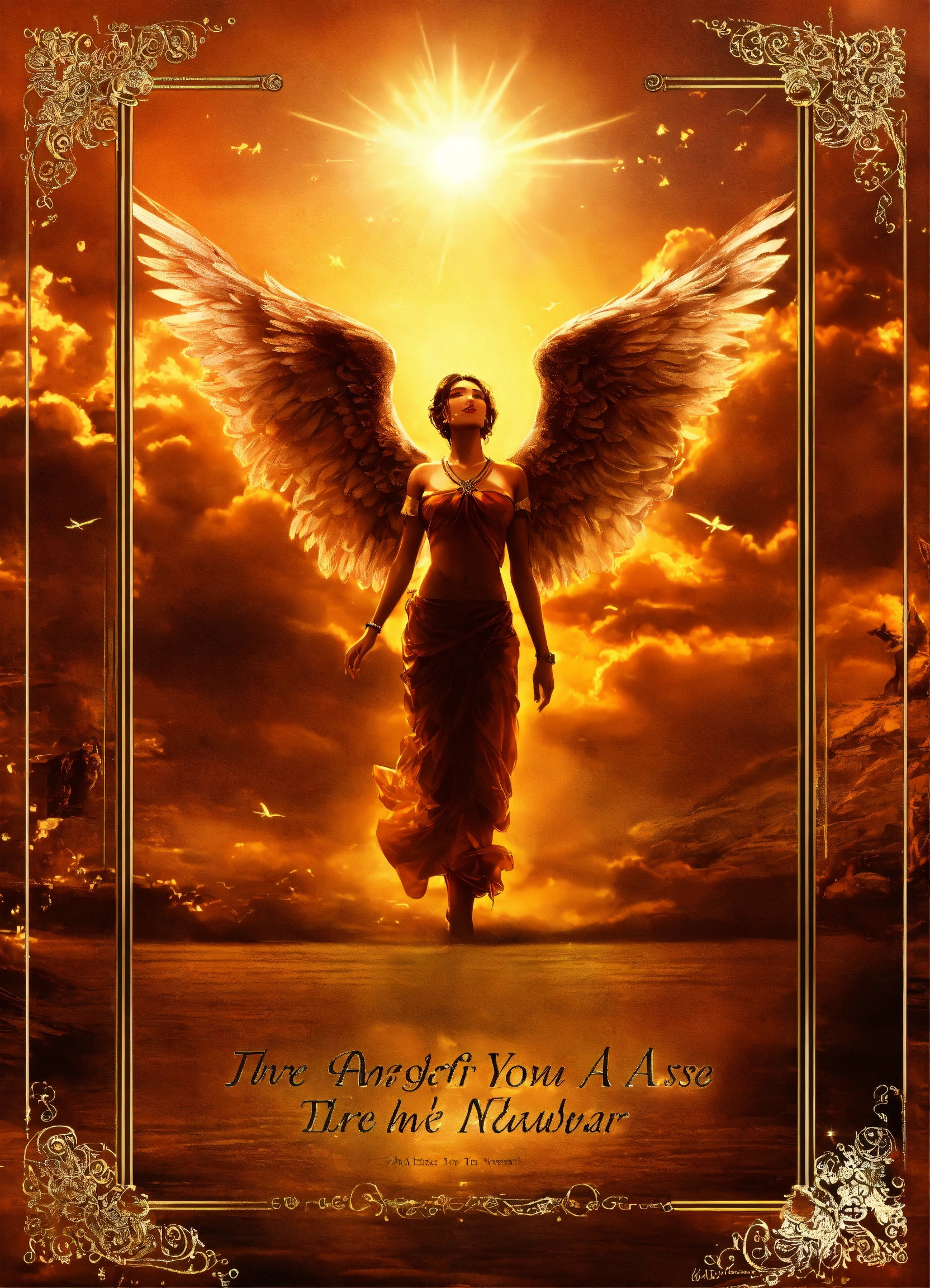 Lexica - Beautiful sucessful book cover for book Angel Messsages for you