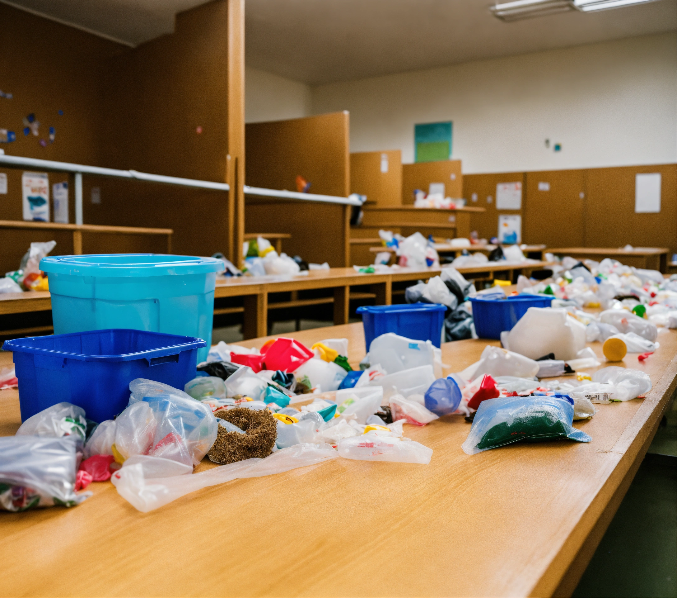 Lexica - Plastik trash in school