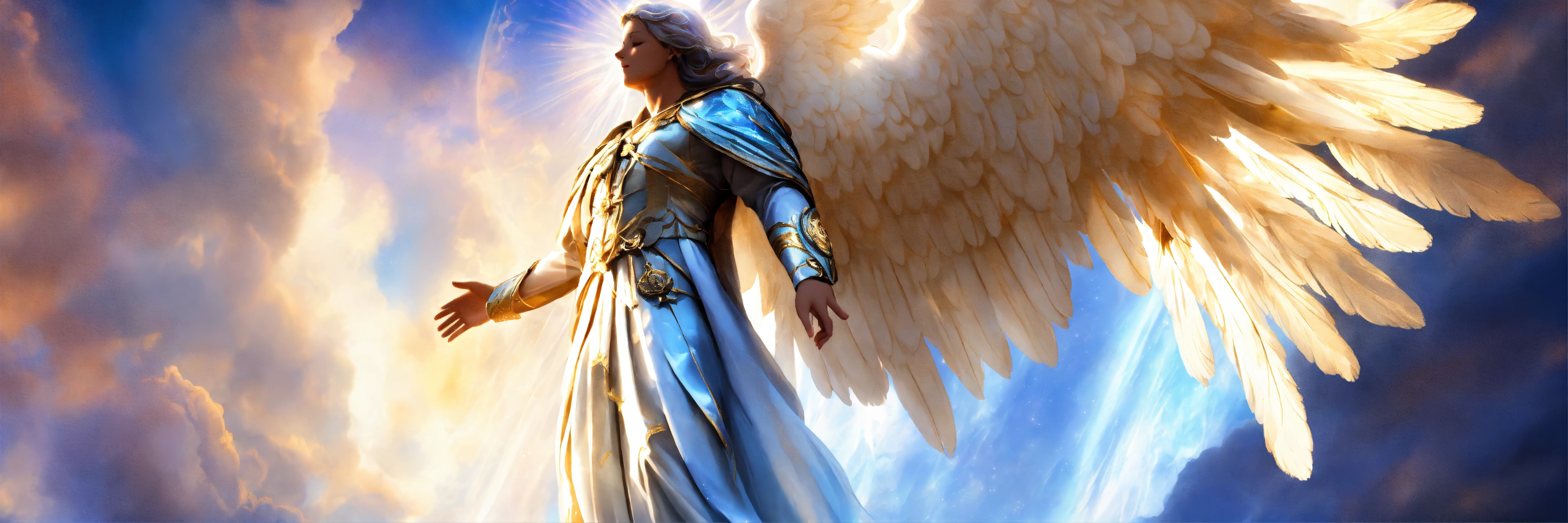 Lexica - Angel moving up beautiful uplifting spiritual visionary scene ...