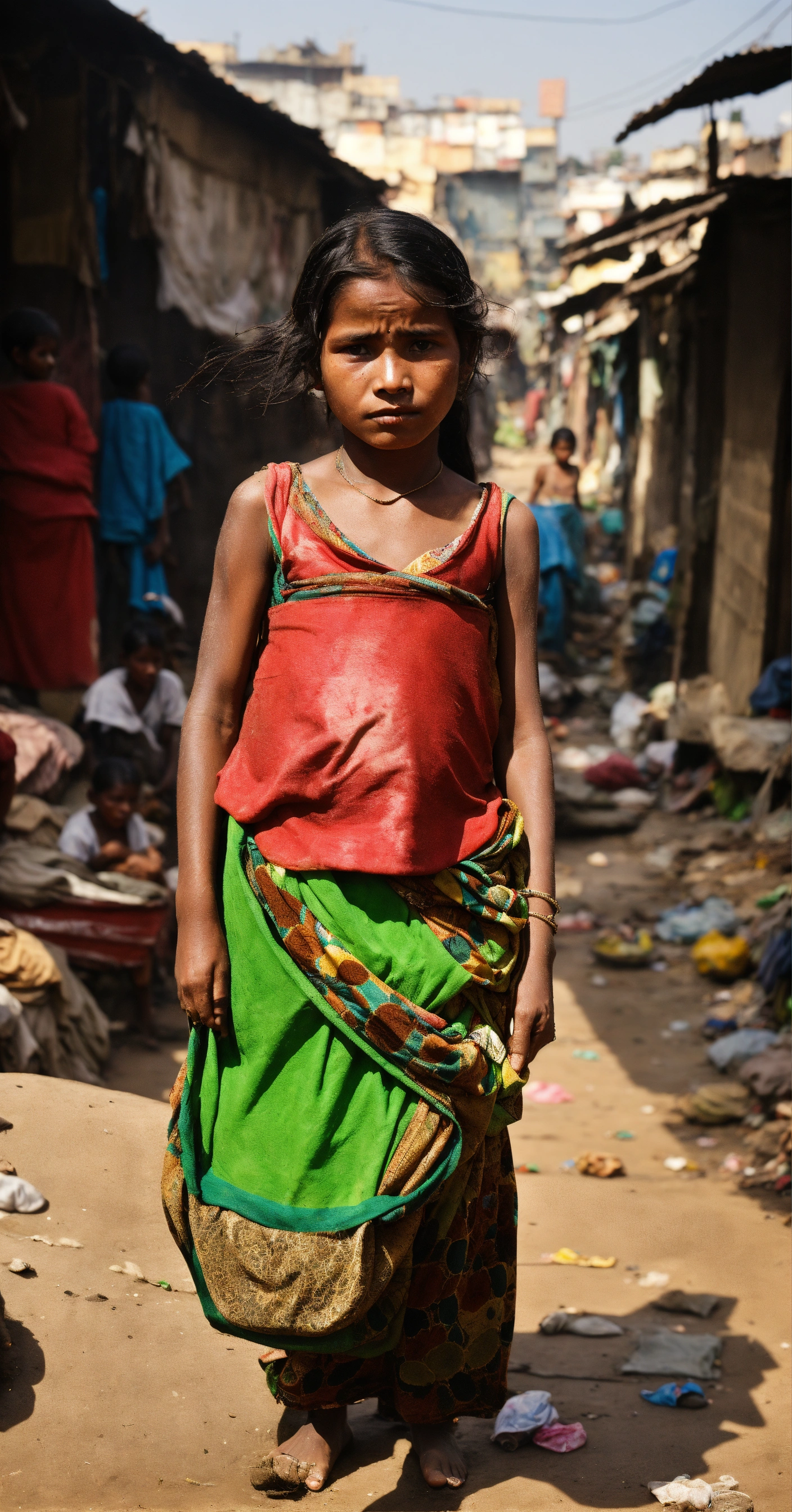 Lexica - Slum, poor, girl, slum town