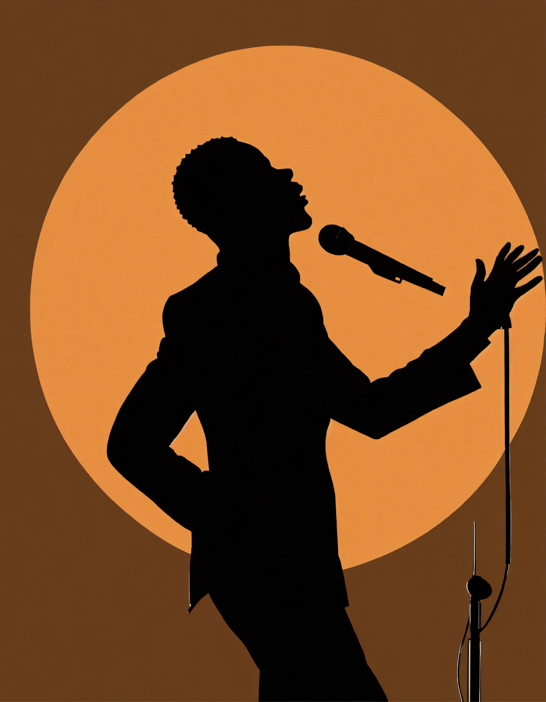 Lexica - Side view, three-quarter, African American male jazz singer ...