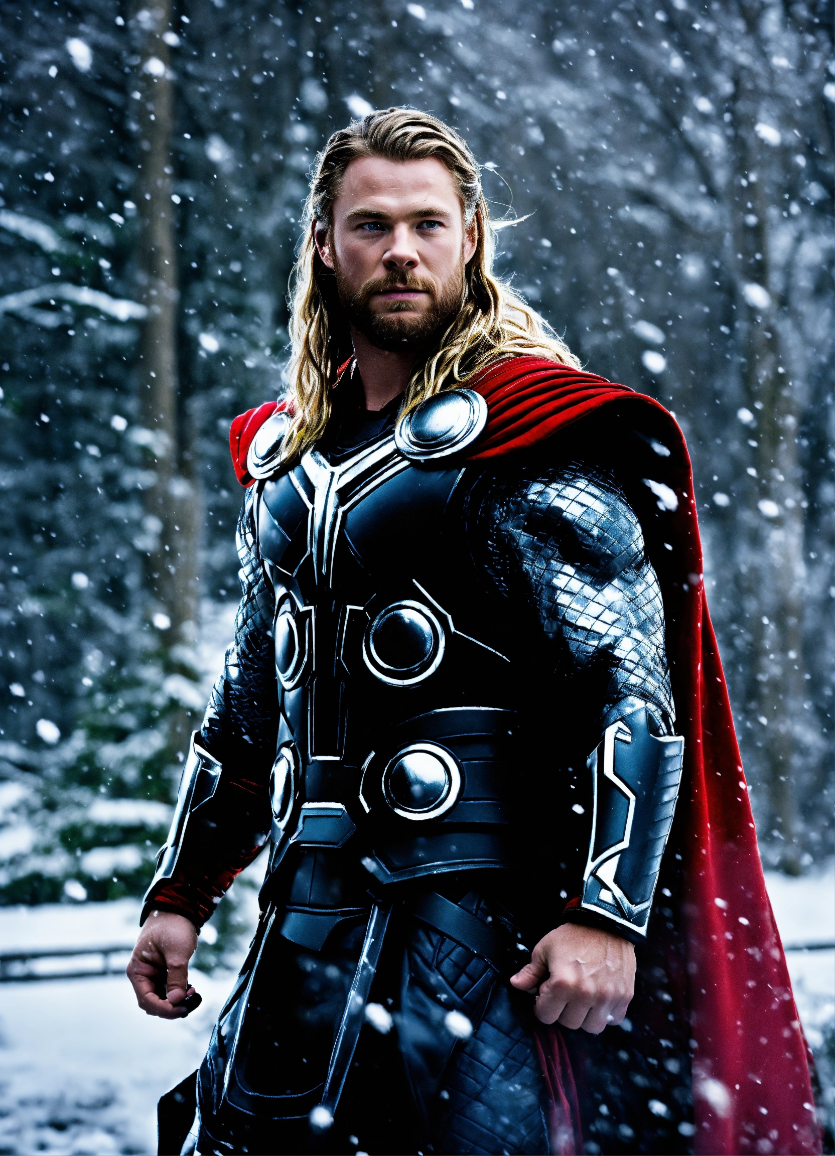 Lexica - Thor on the winter time, snow everywhere