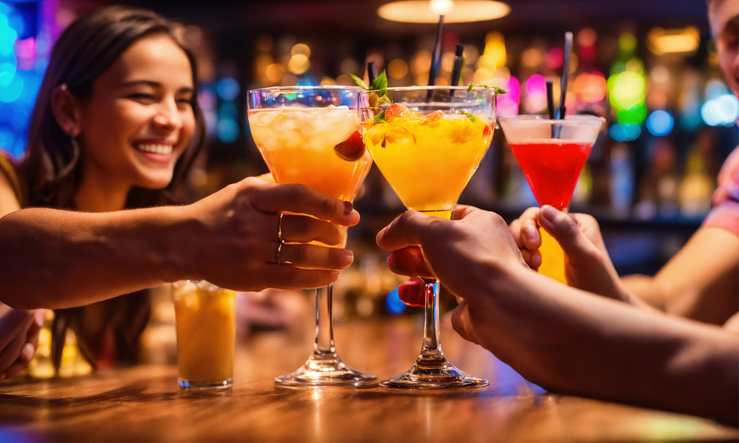 Lexica - Happy people (hand with 5 realistic fingers - trinking and ...