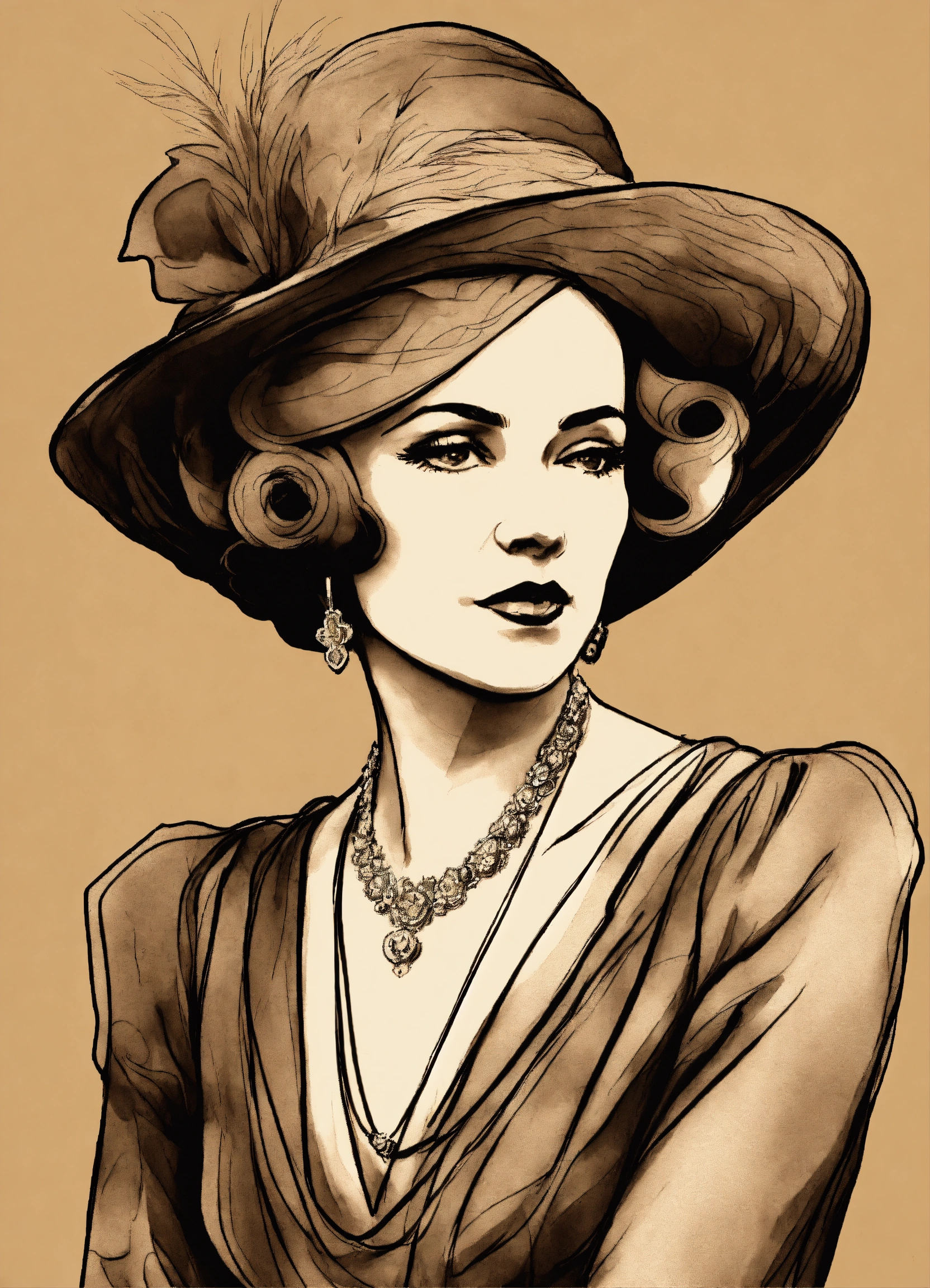 Lexica - Gatsby era 1920s old aristocratic socialite woman madame ...