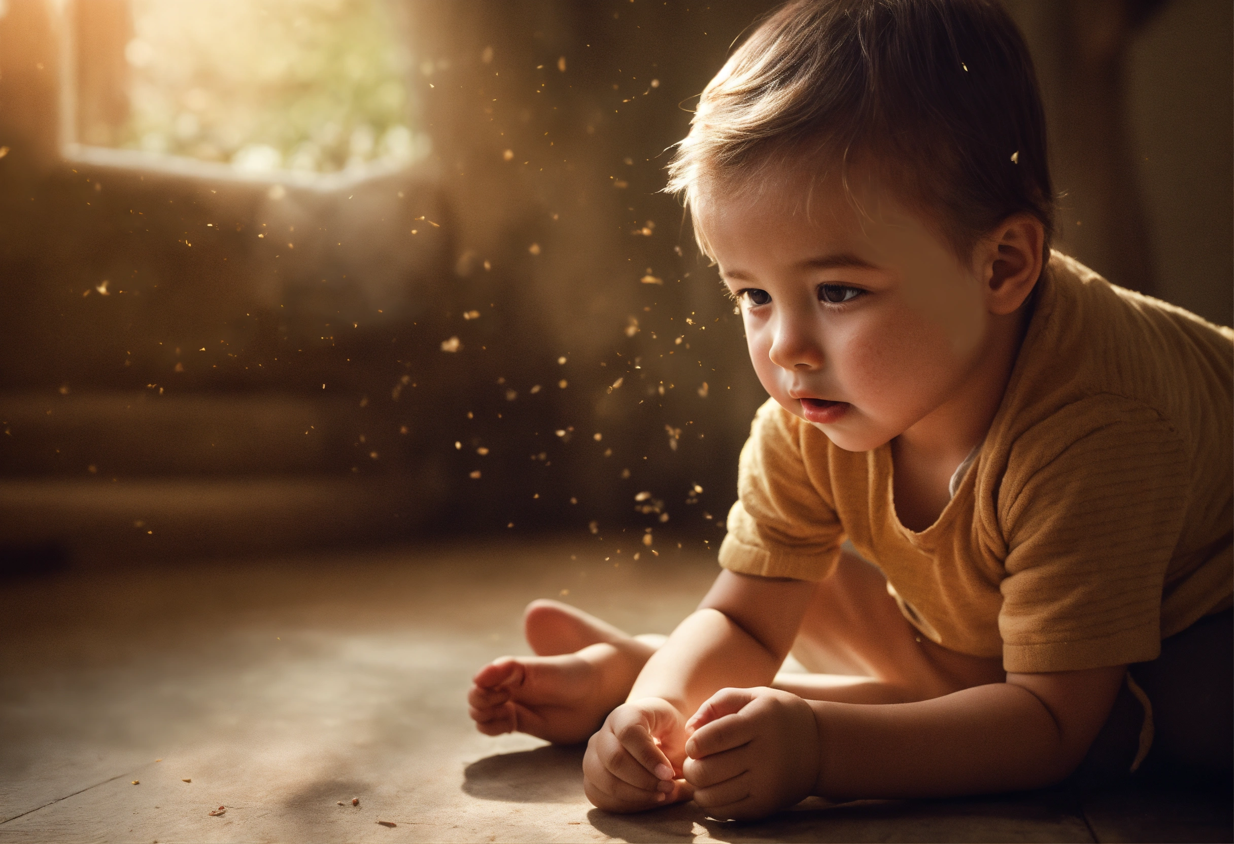 Lexica - {Create a sequence of images that portray a young child ...