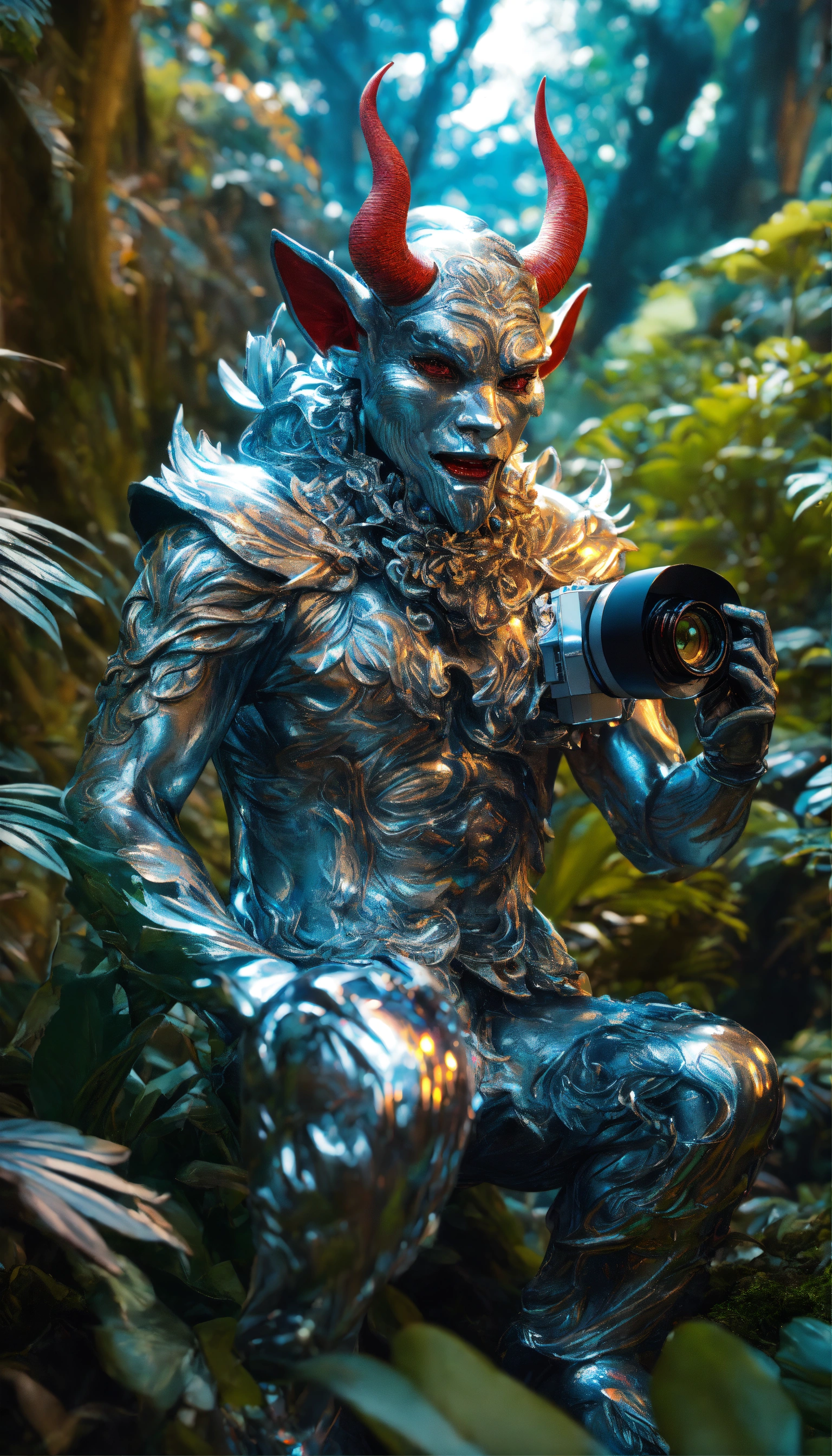 Lexica - Extremely Ultrarealistic Photorealistic 3D metallic chrome ...