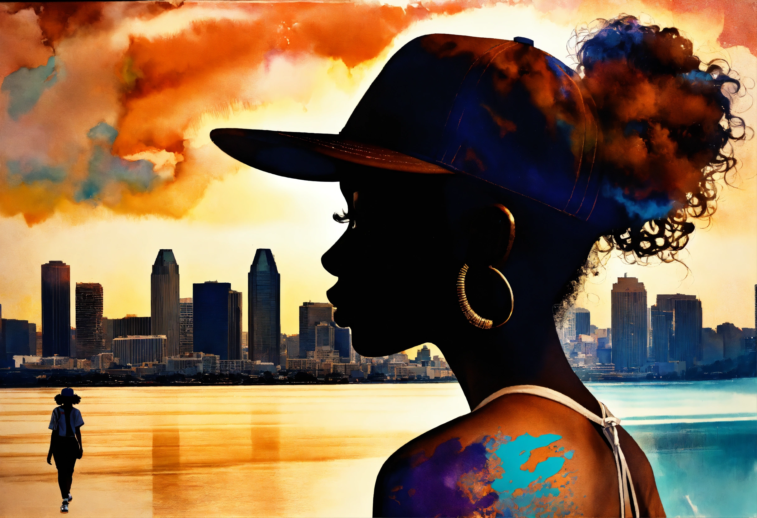 Lexica - Exquisite ink painting on a pure white paper background, where ...