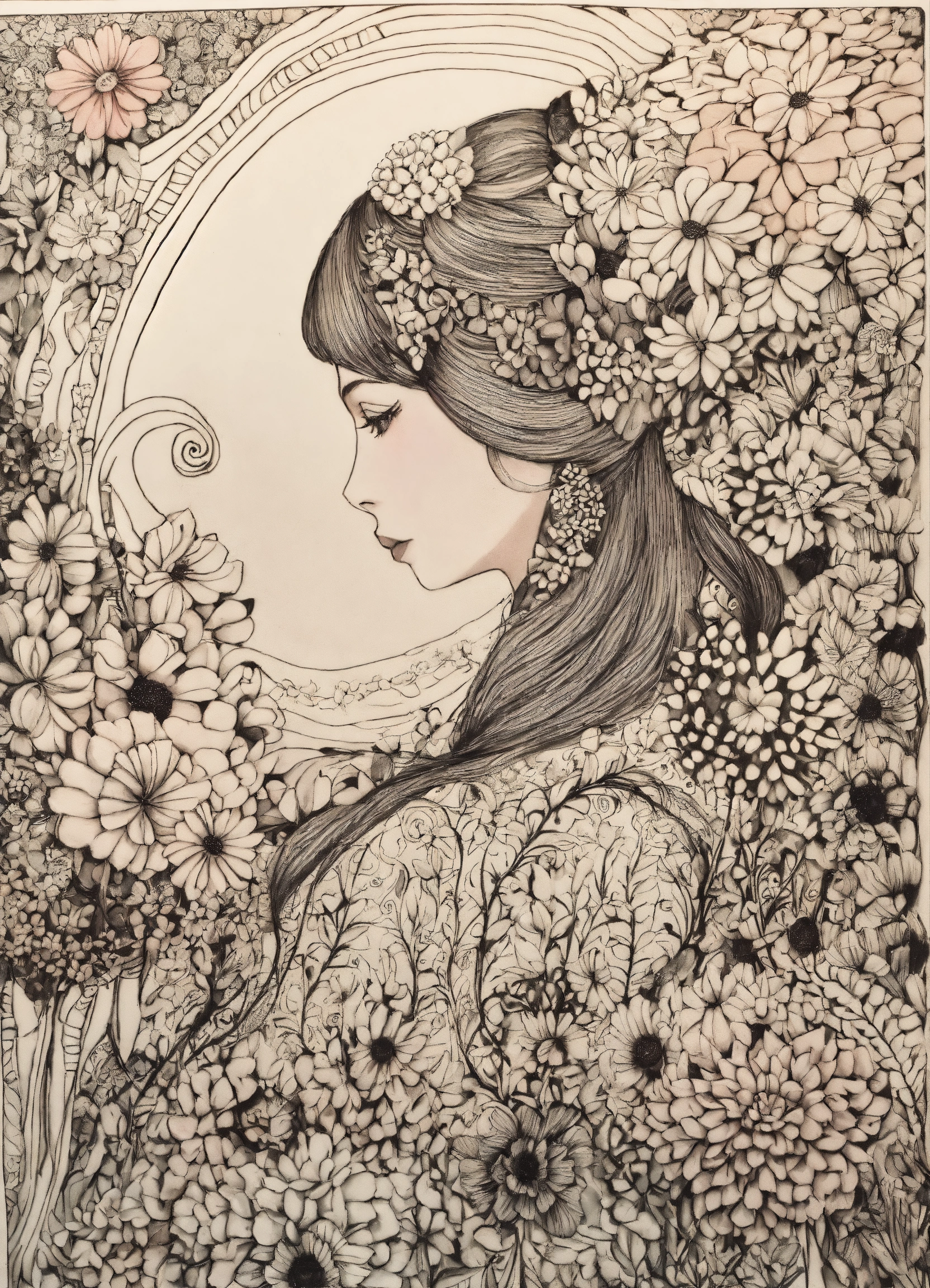 Lexica - Zentangle, flowers, surrealism