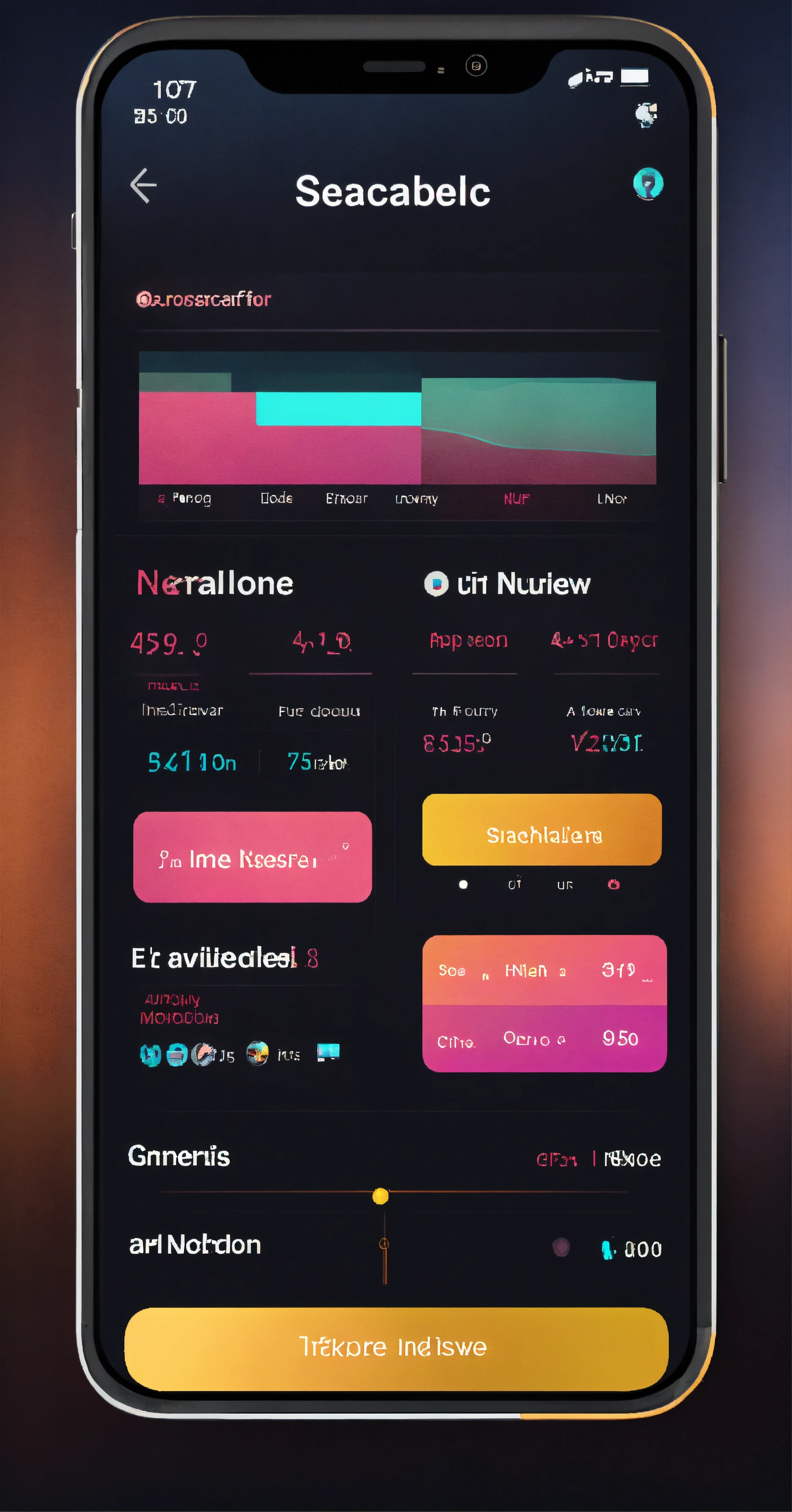 Lexica - Graphic user interface of an app