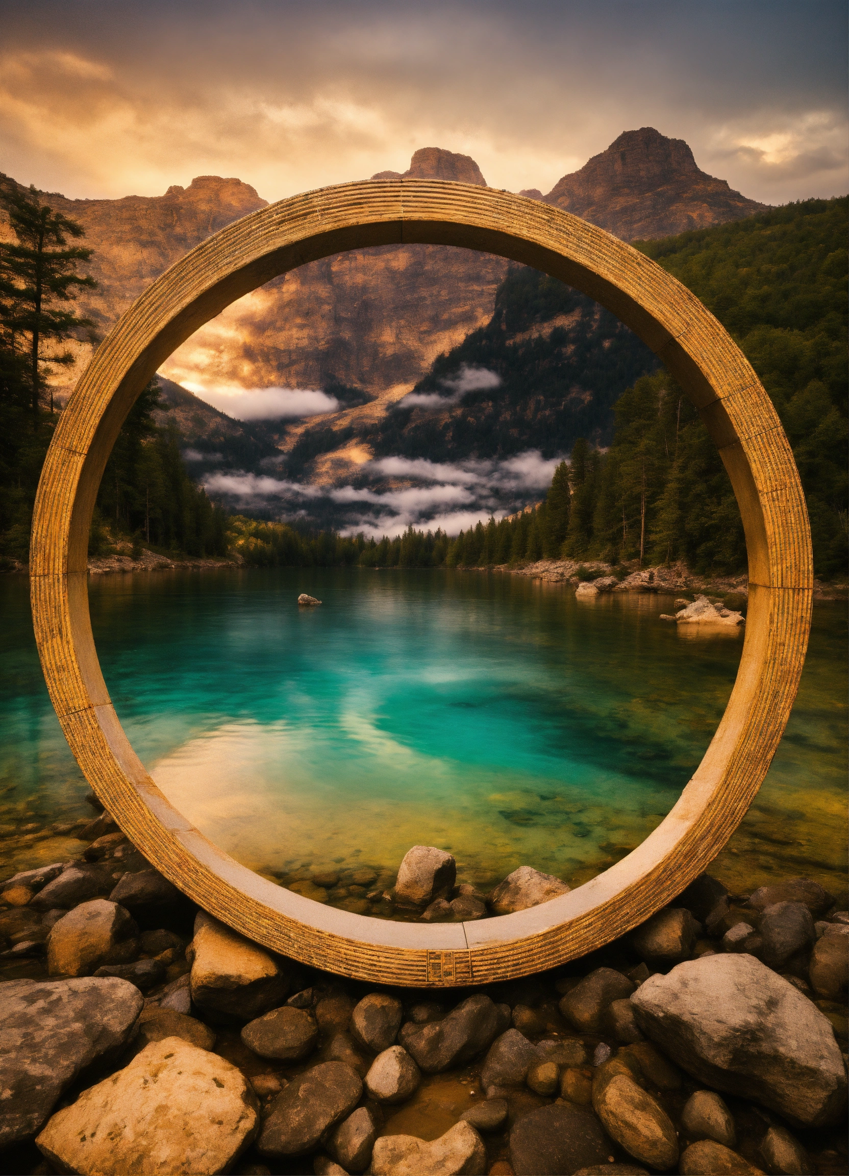 Lexica - Beautiful round frame
