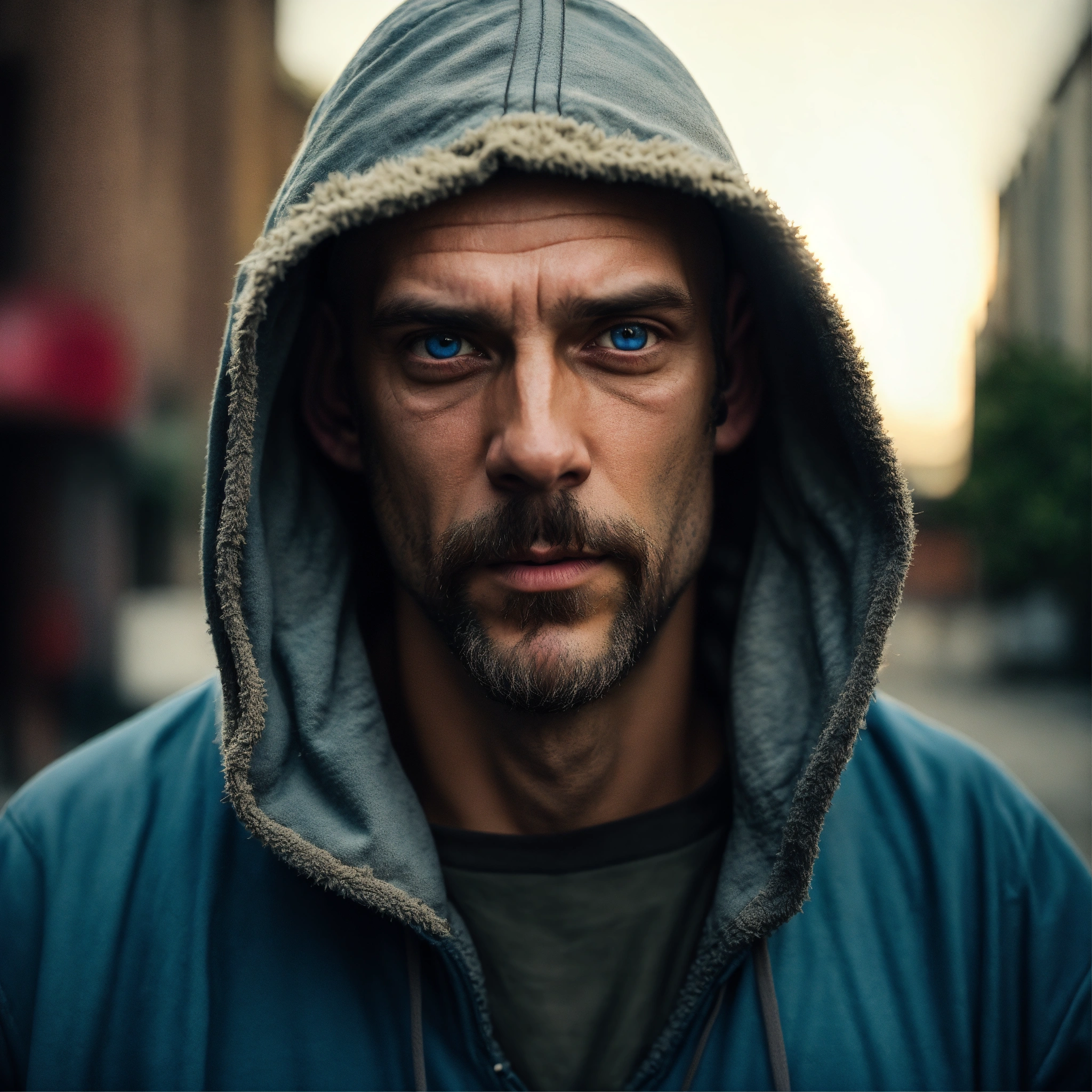 Lexica - A HUGE HOMELESS MAN, LUMPY BALD HEAD, A TINY GOATEE , NO ...