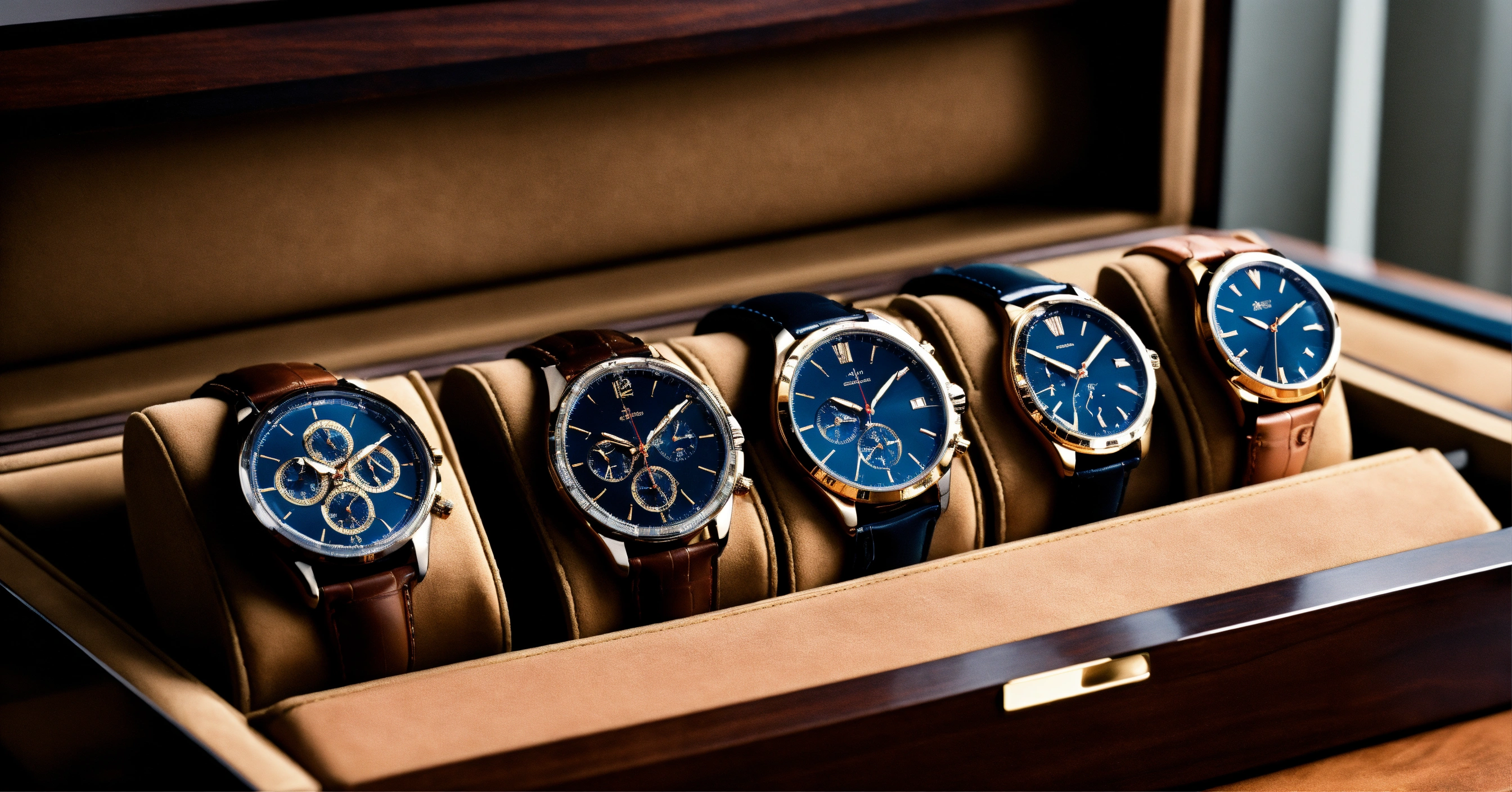 Lexica - An expensive modern watch collection displayed in a small case ...