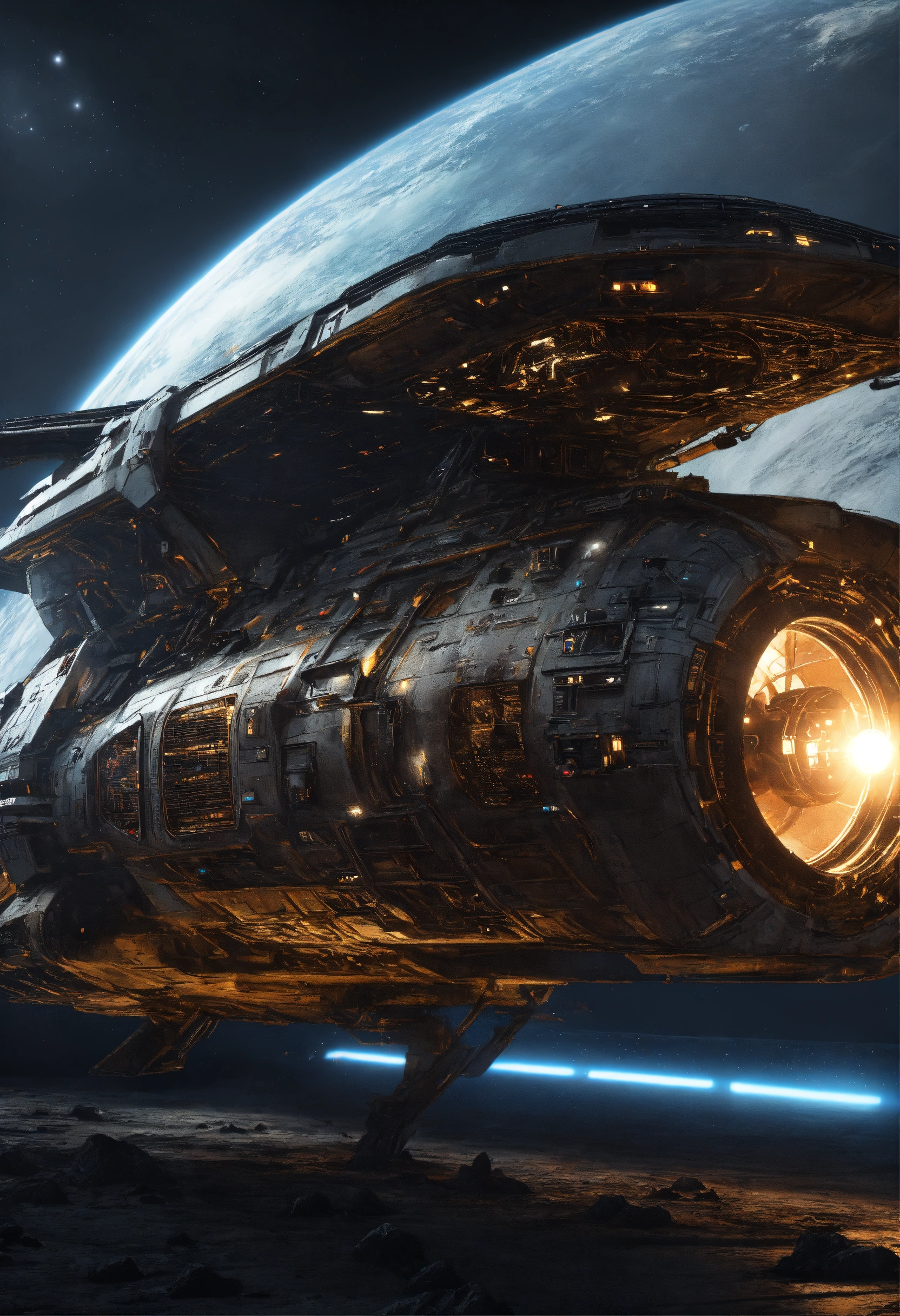 Lexica - Futuristic starship ,hyper realistic, detailed render ...