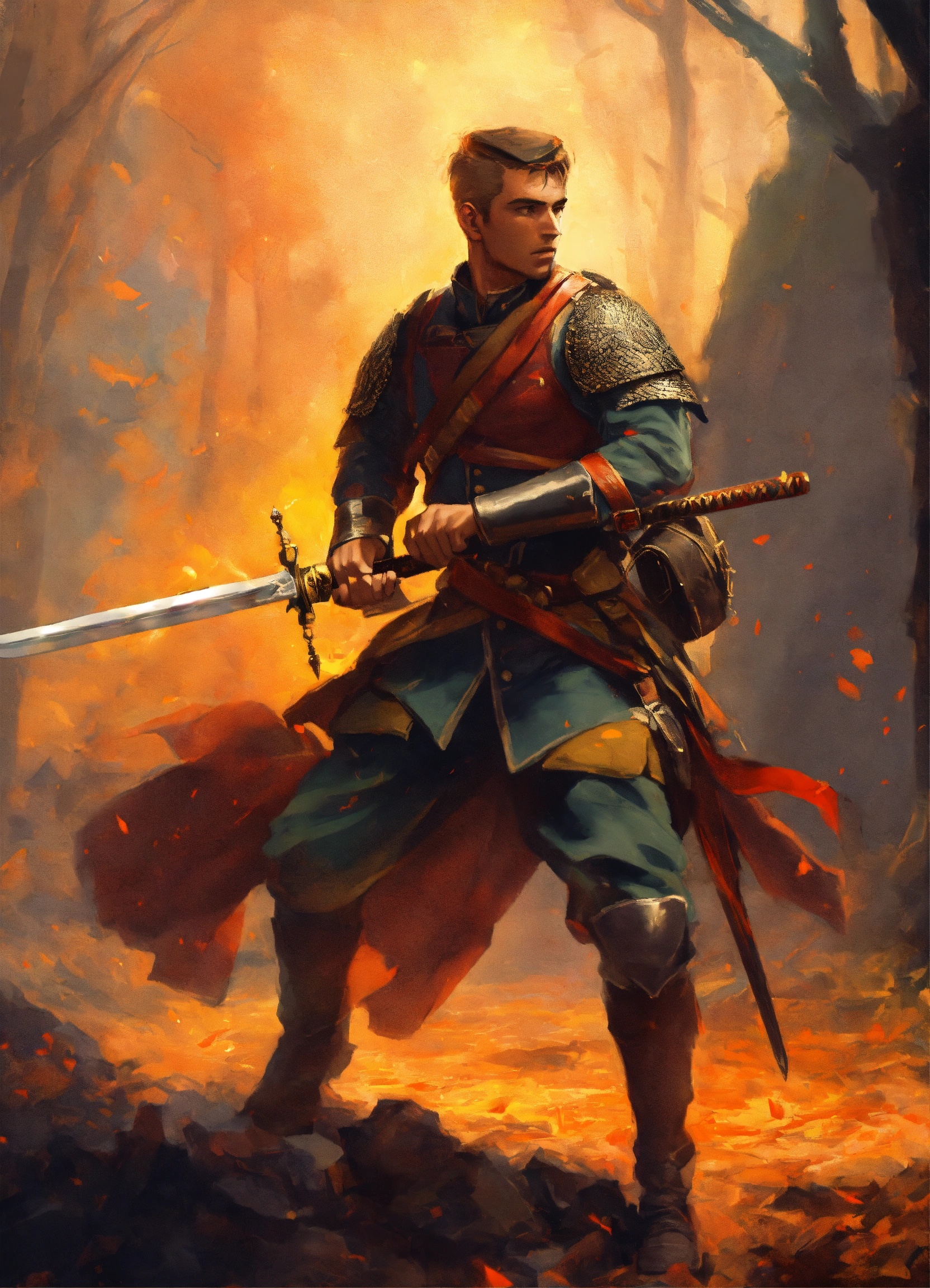 Lexica - Soldier charging with a sword