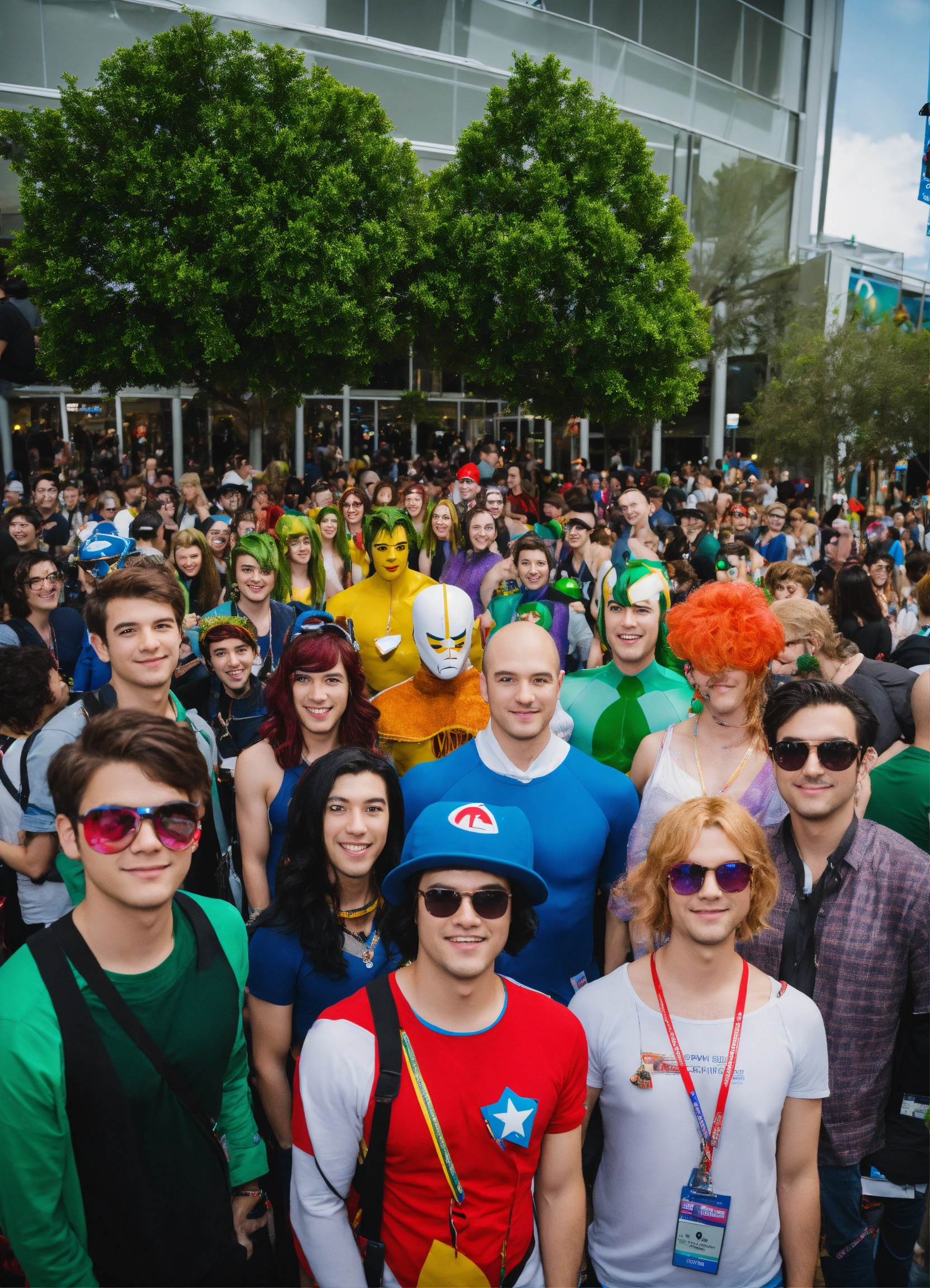 Lexica - Comic con group photo, dream smp, shot on Sony Alpha