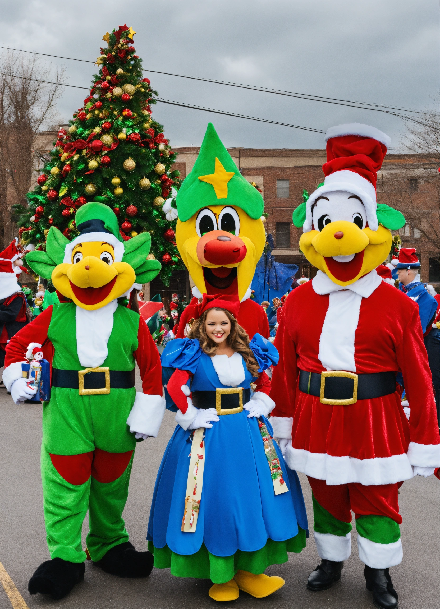 Lexica - Christmas parade characters costumes