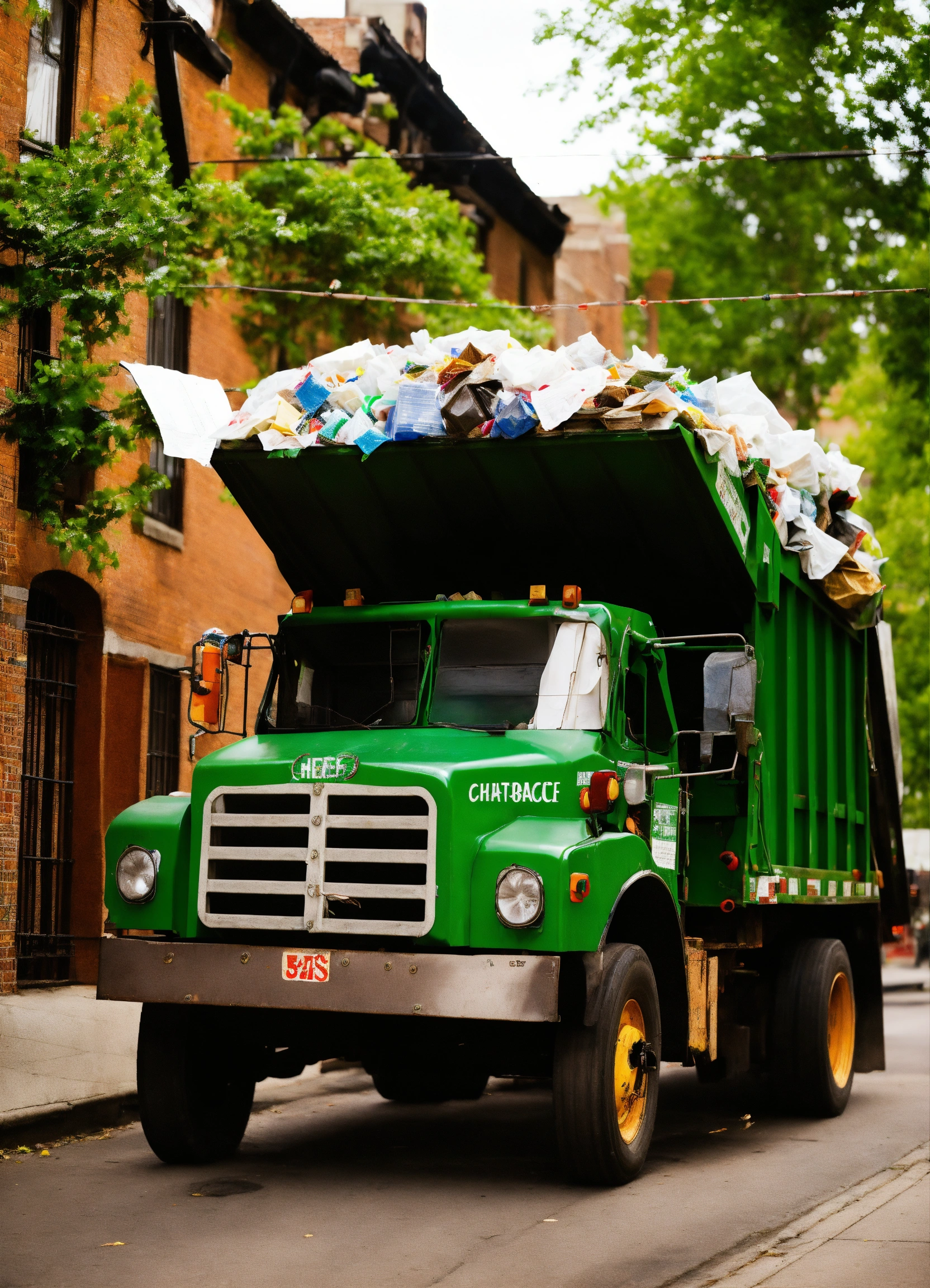 Lexica - Music the garbage truck and the sheet music flies over it