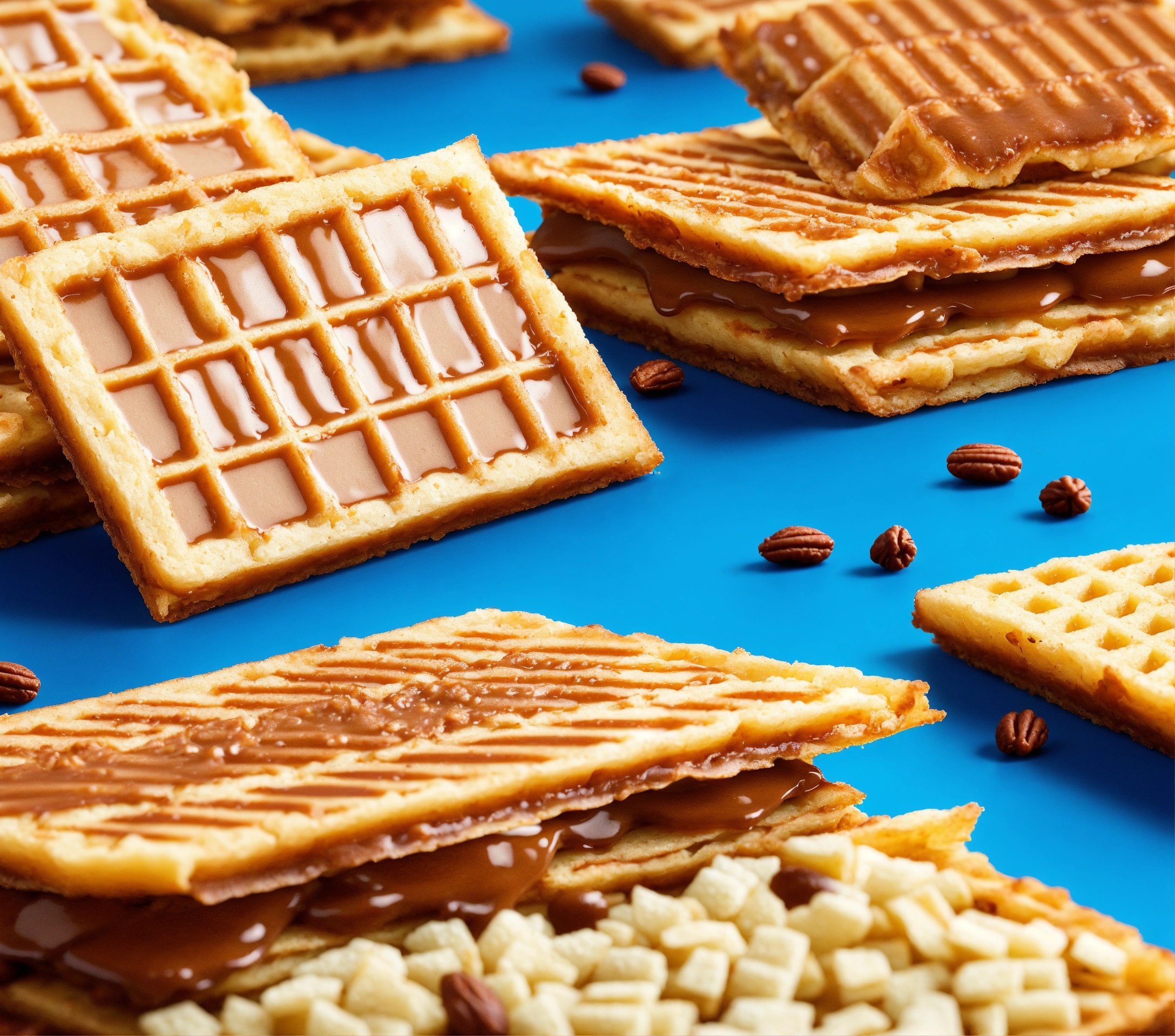 Lexica - Square crispy wafers chips filling 3 layers filling hazelnut ...