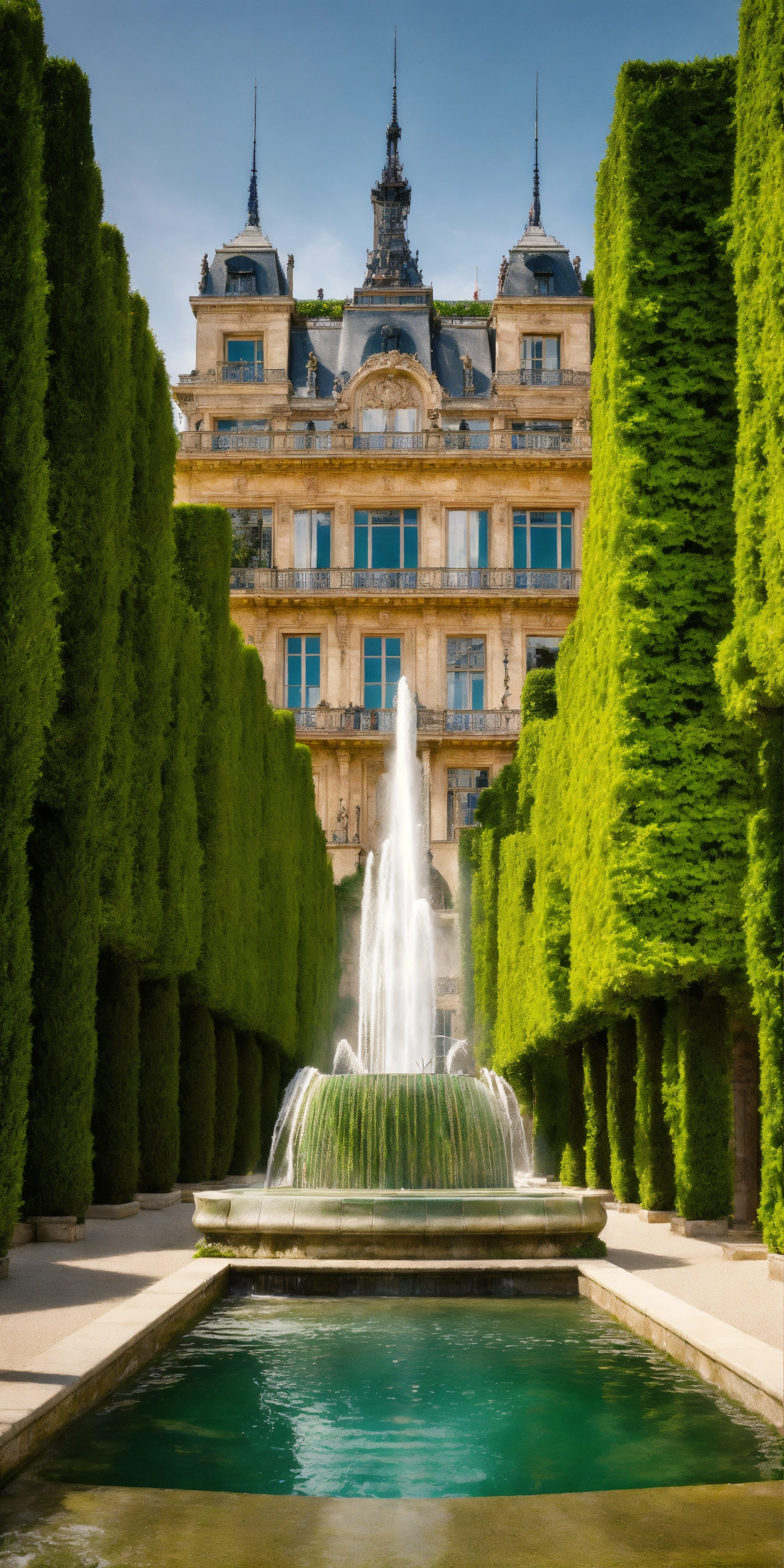 Lexica - Water falls, geneva water fountain jet d’eau, cypress trees ...