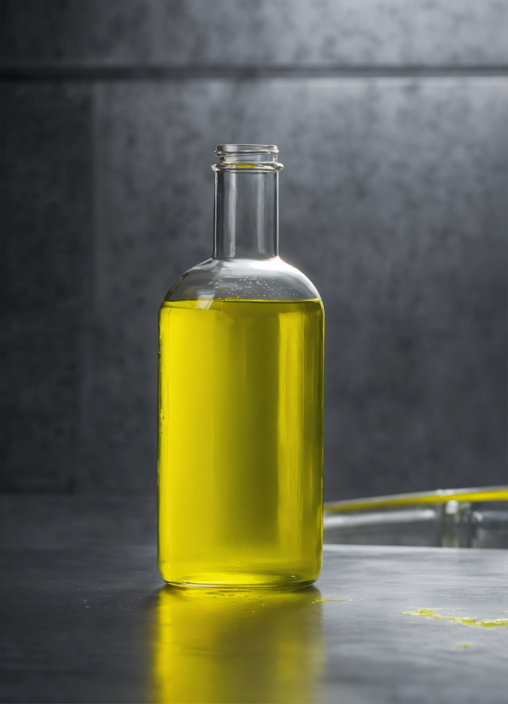 Lexica - Laboatory glass bottle with yellow liquid in a laboratory ...