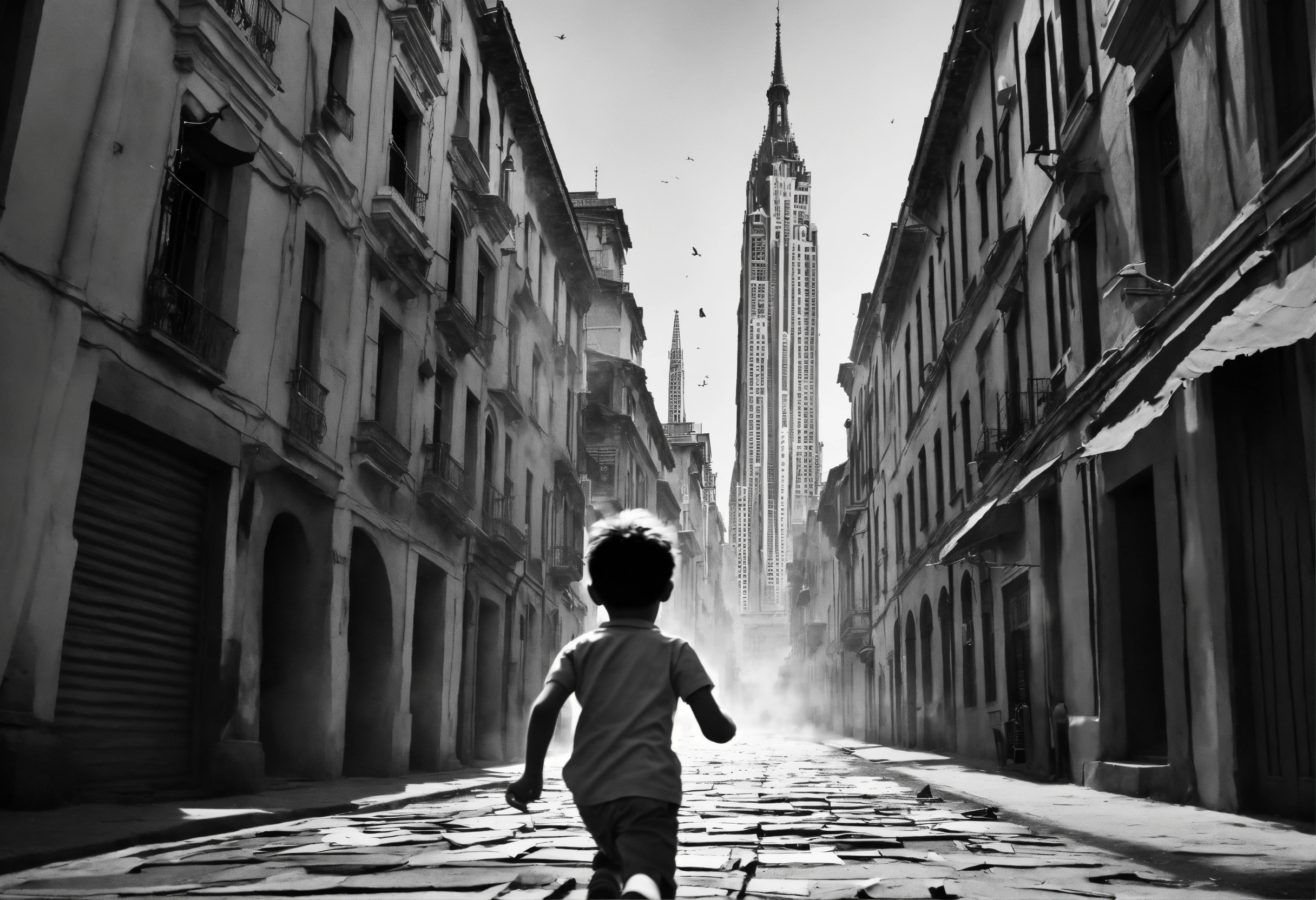 Lexica - Black and white boy made of paper, body shape cut from paper ...