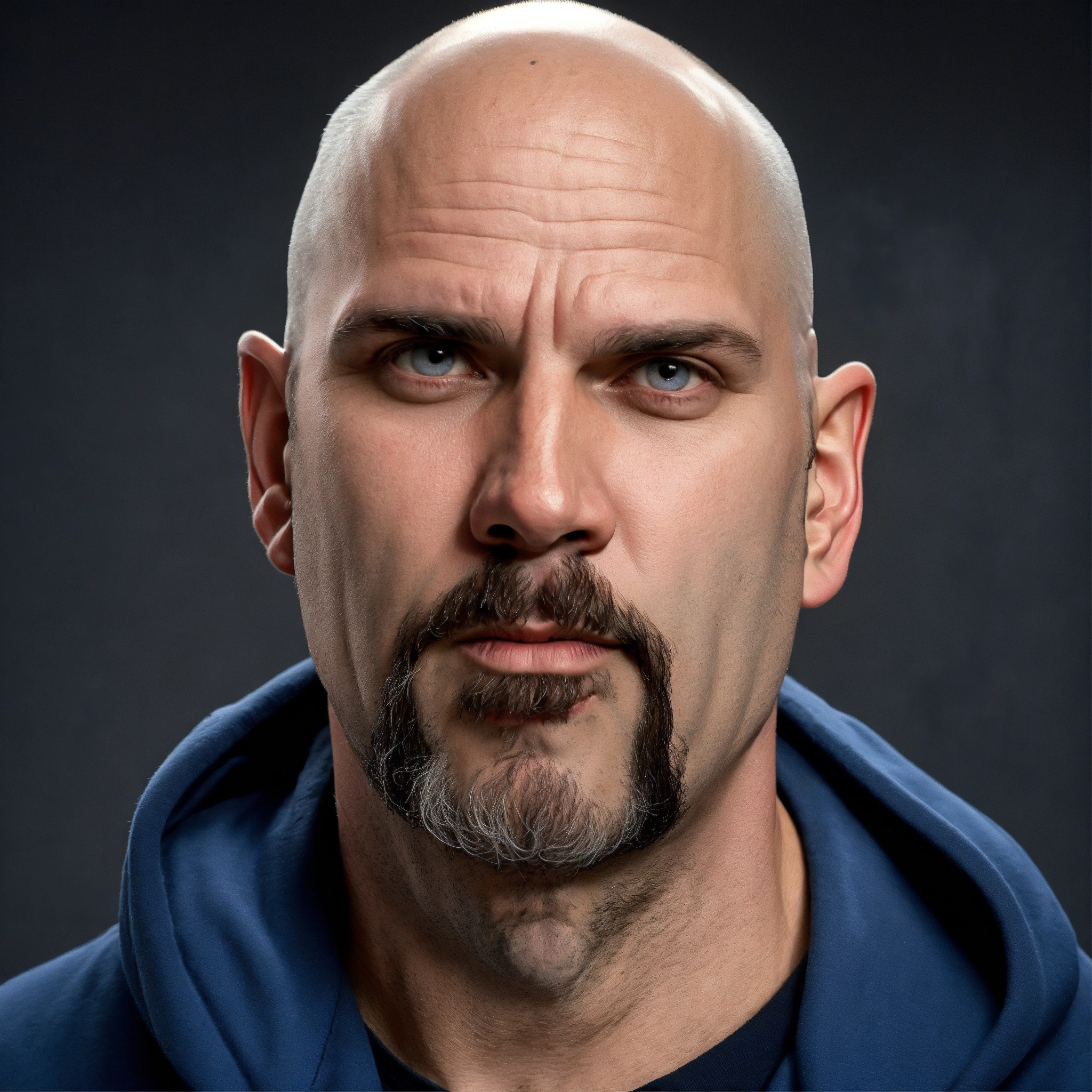 Lexica - JOHN FETTERMAN A HUGE HOMELESS MAN WITH BALD HEAD, NO MUSTACHE ...