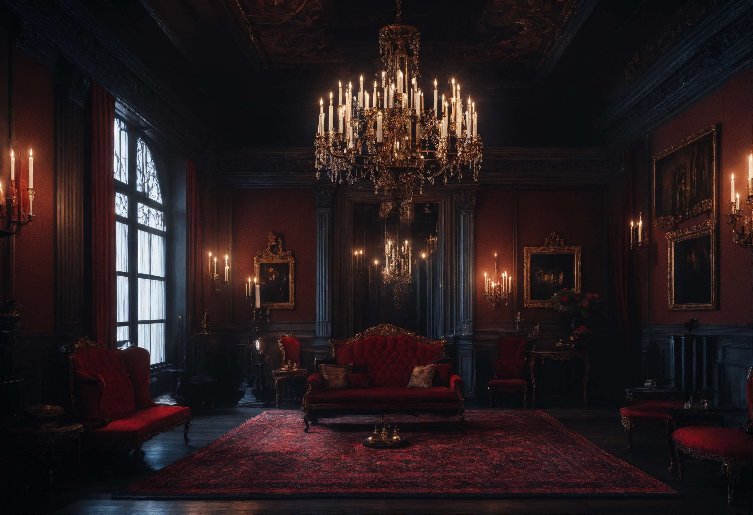 Lexica - A dark modern vampire manor hall